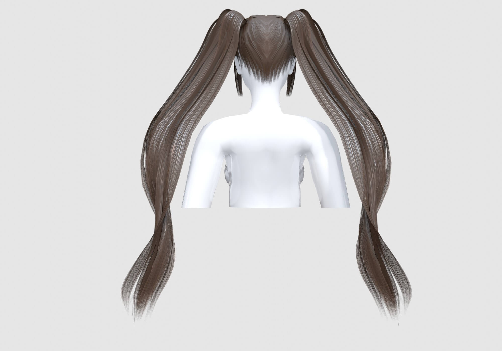 Cute Ponytails Hairstyle V31884 - 3D Model by nickianimations