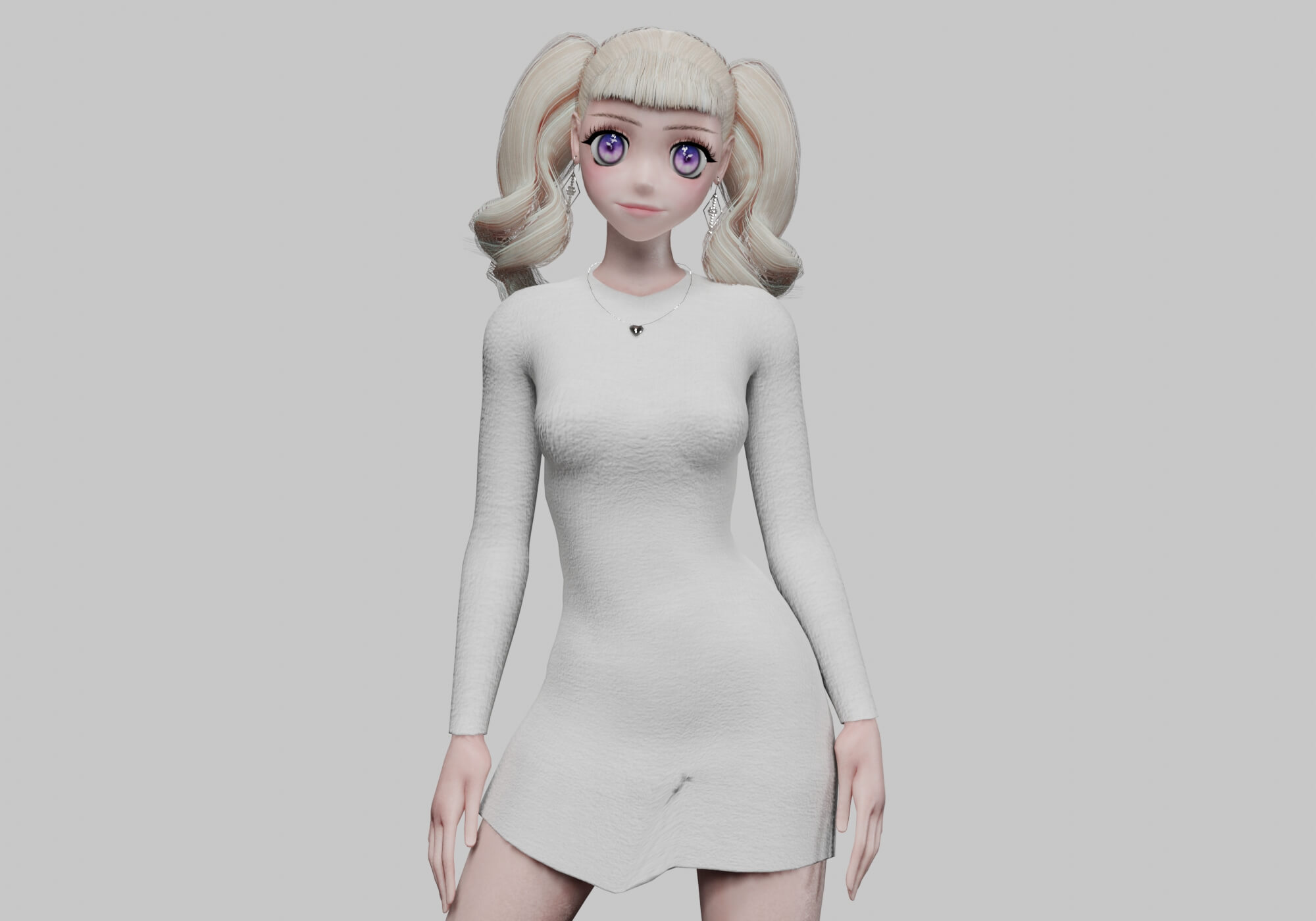 Cute Standard Girl V29714 - 3D Model by nickianimations