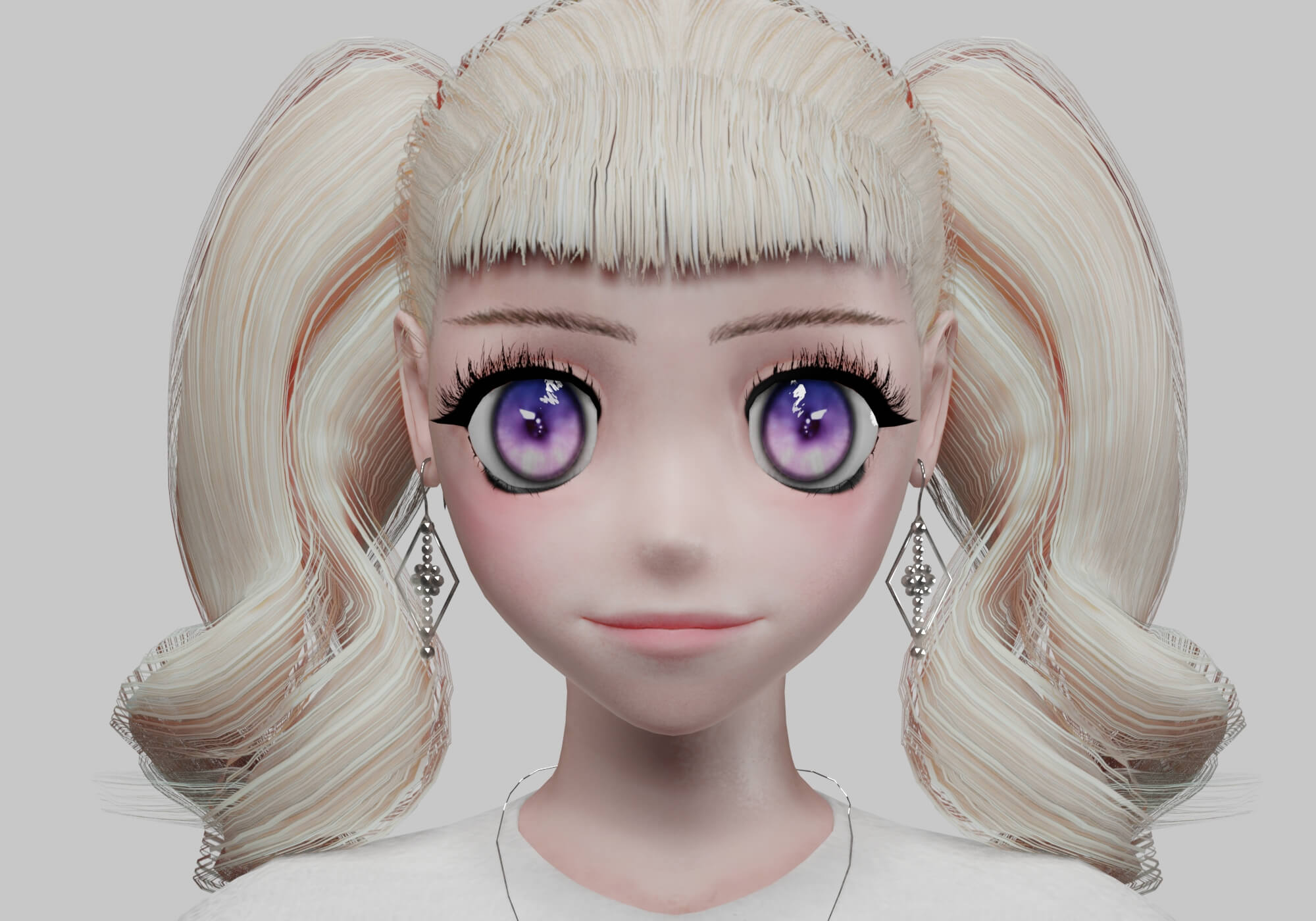 Cute Standard Girl V29714 - 3D Model by nickianimations