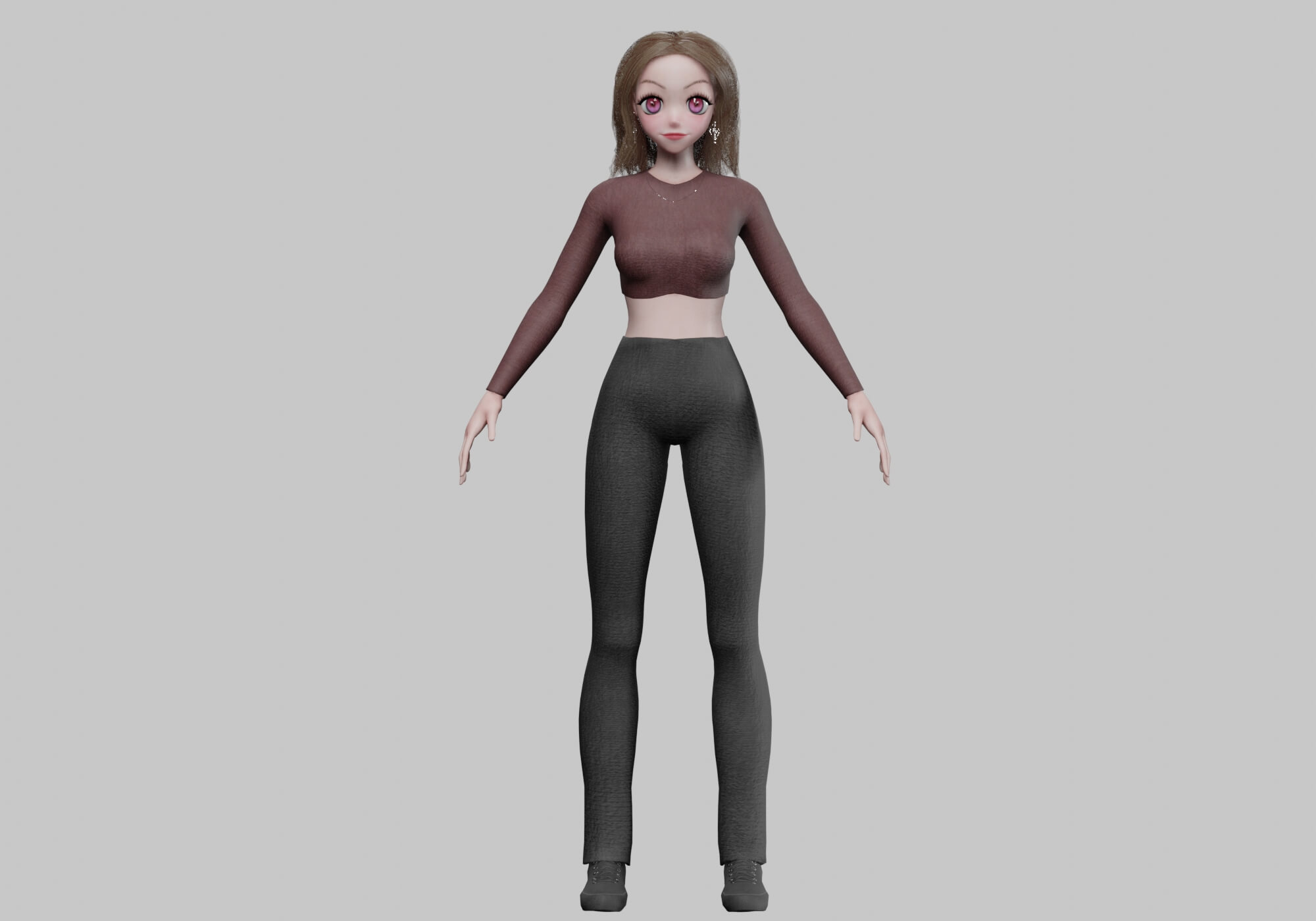 Cute Stylized Girl V35817 - 3D Model by nickianimations