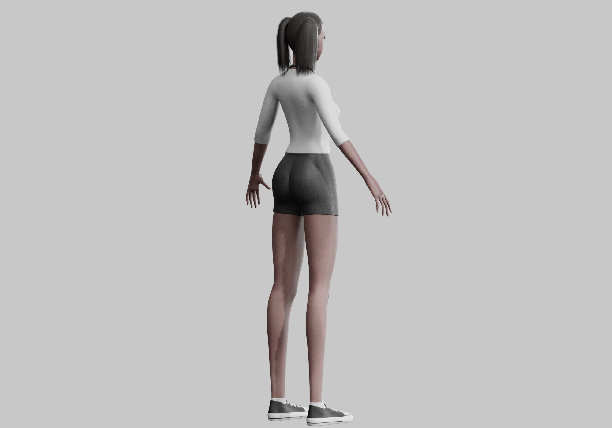 Cute Stylized Woman V23482 - 3D Model by nickianimations