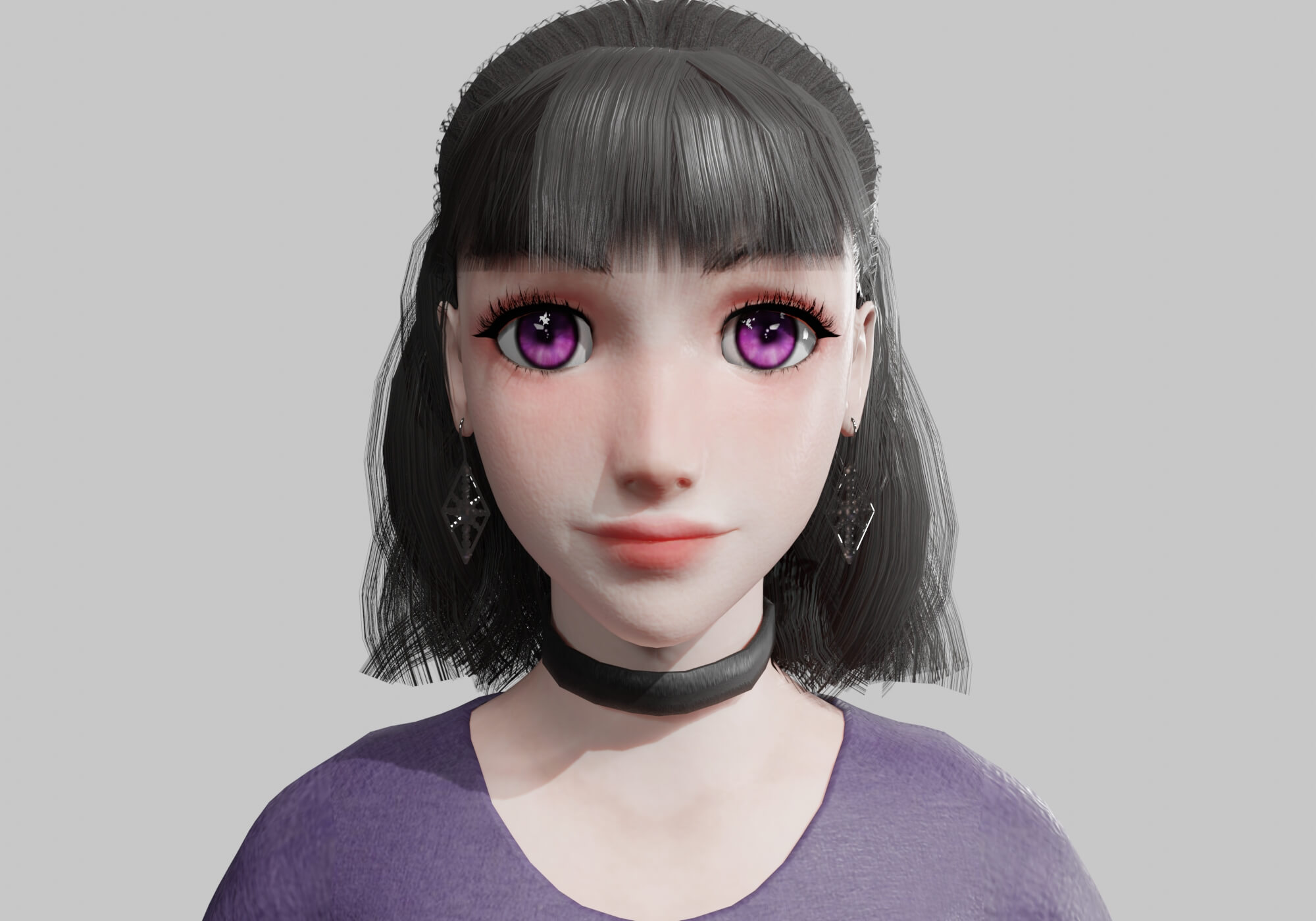 Cute Stylized Woman V25854 - 3D Model by nickianimations