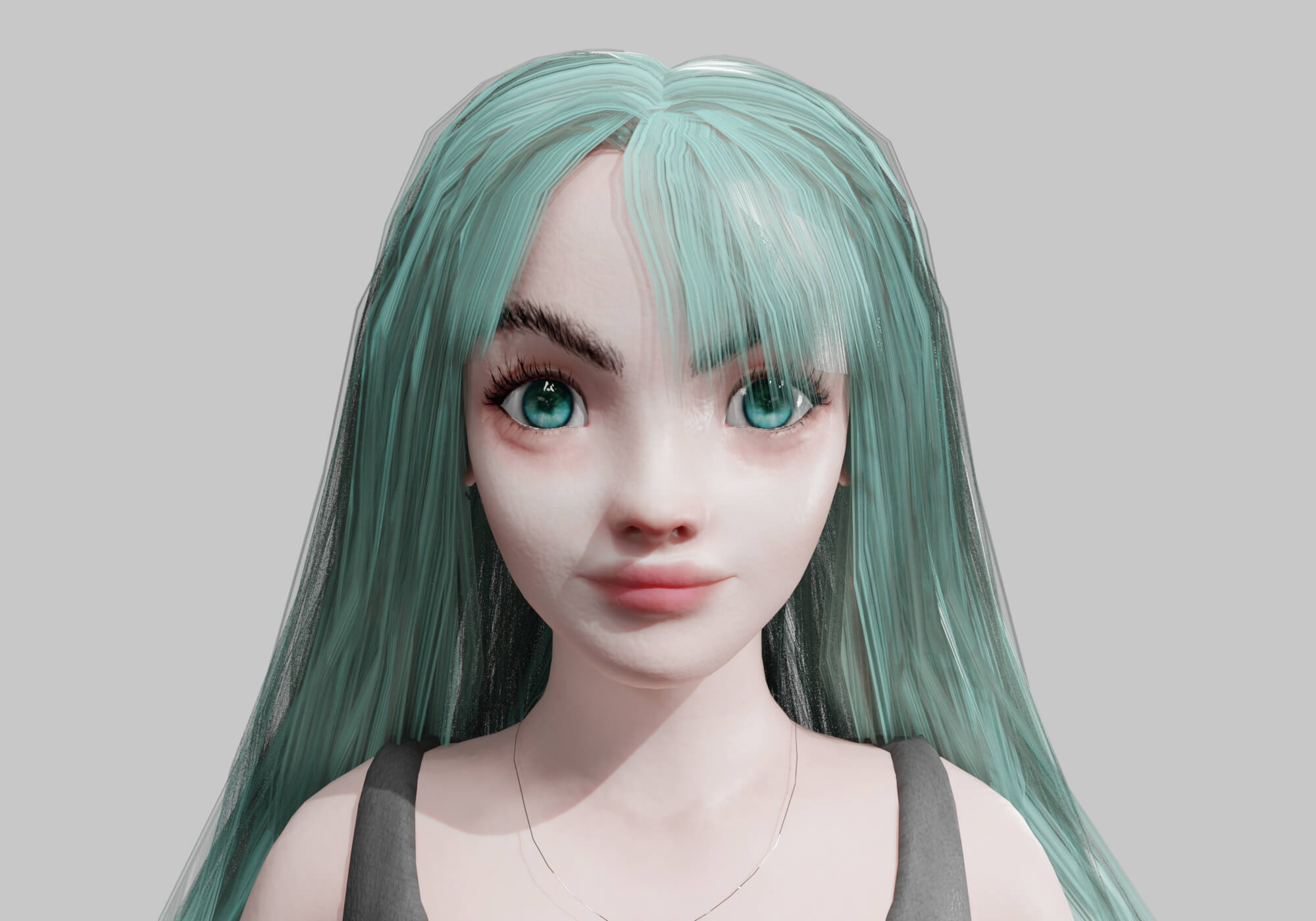 Cute Stylized Woman V35552 - 3D Model by nickianimations