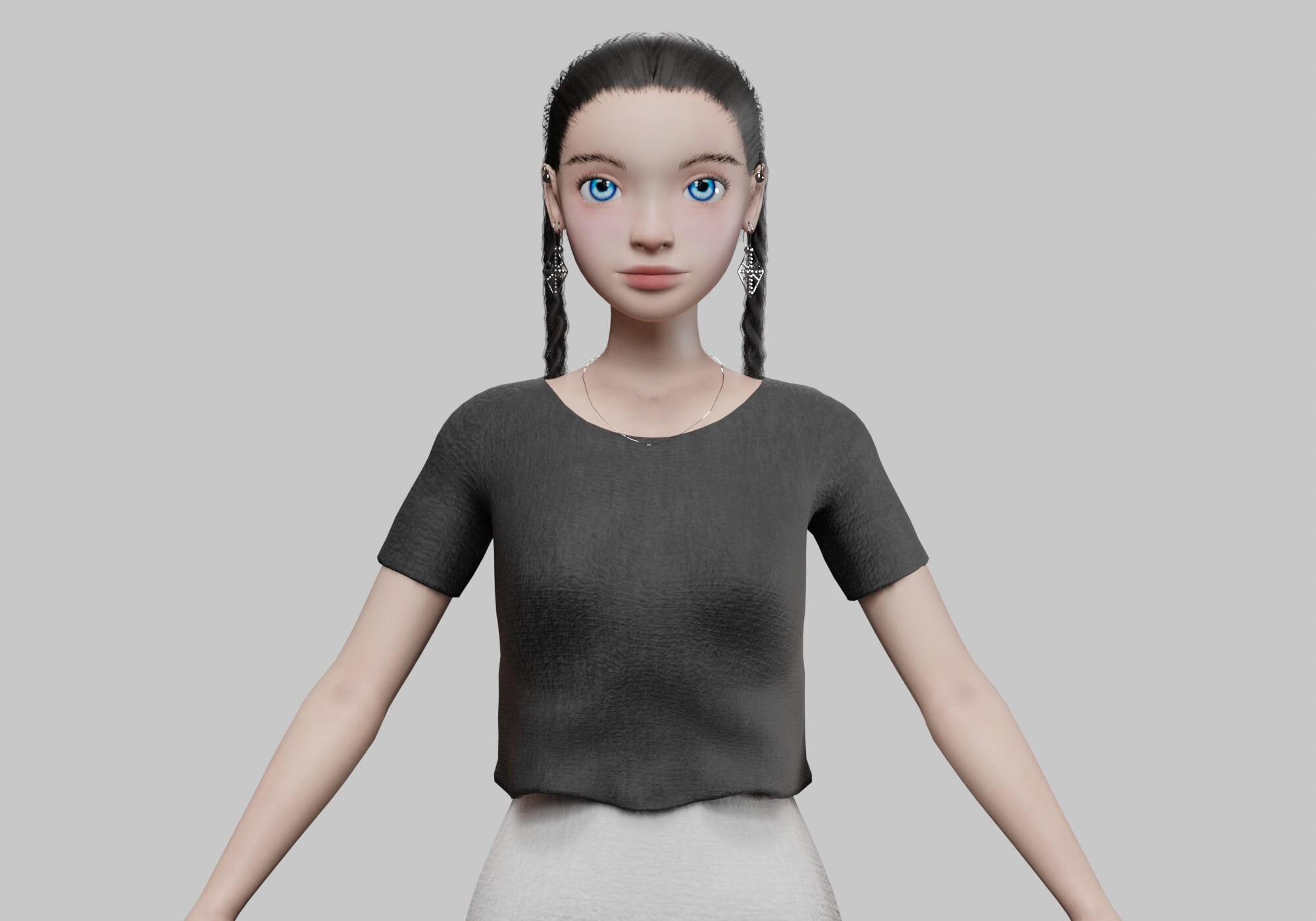 Cute Sweet Girl V27258 - 3D Model by nickianimations