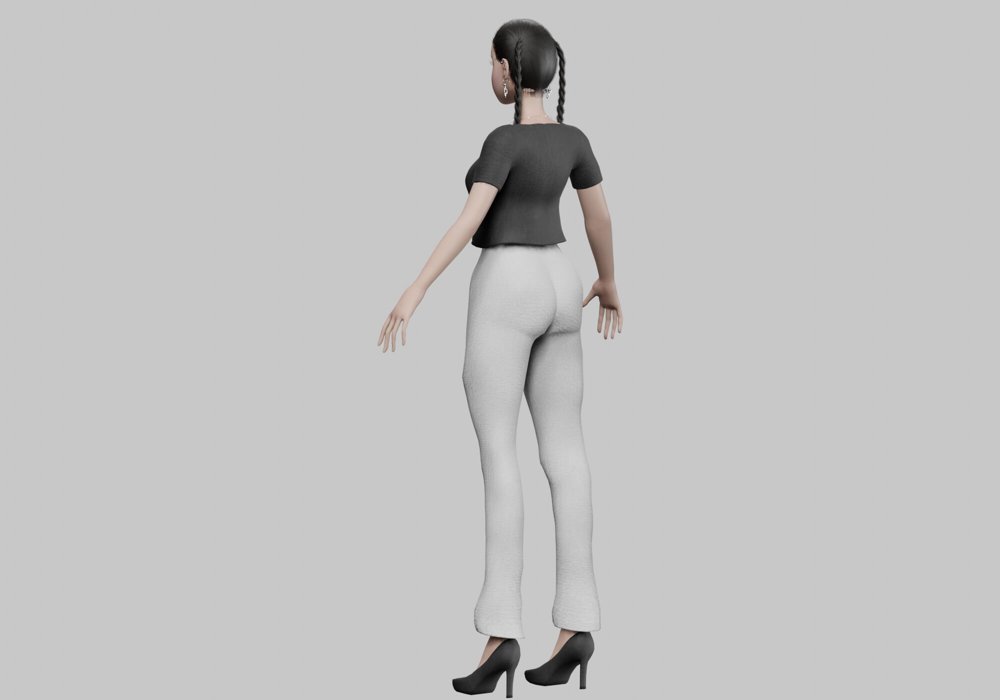 Cute Sweet Girl V27258 - 3D Model by nickianimations