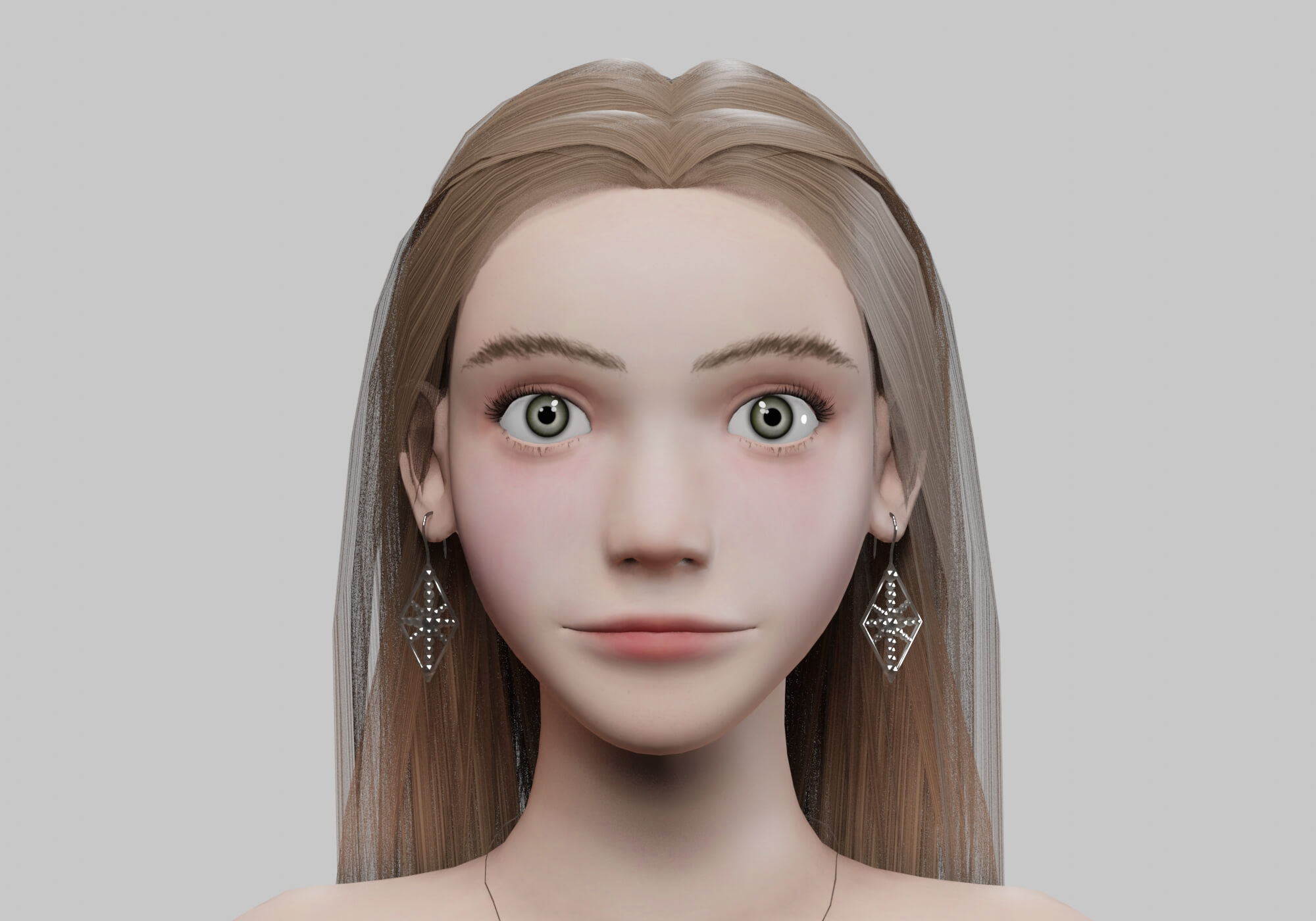 Cute Teen Woman V31862 - 3D Model by nickianimations