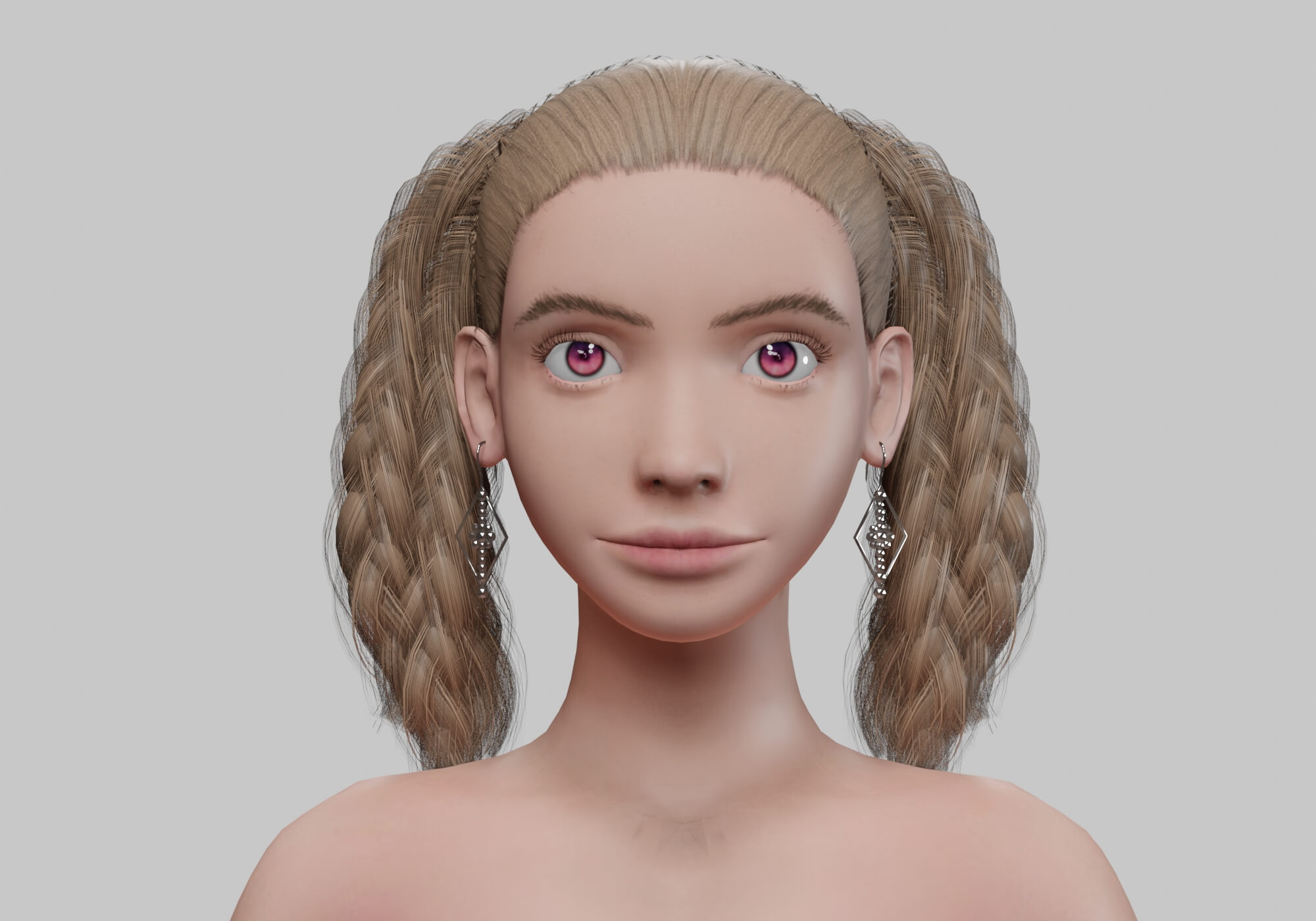 Cute Teen Woman V33776 - 3D Model by nickianimations