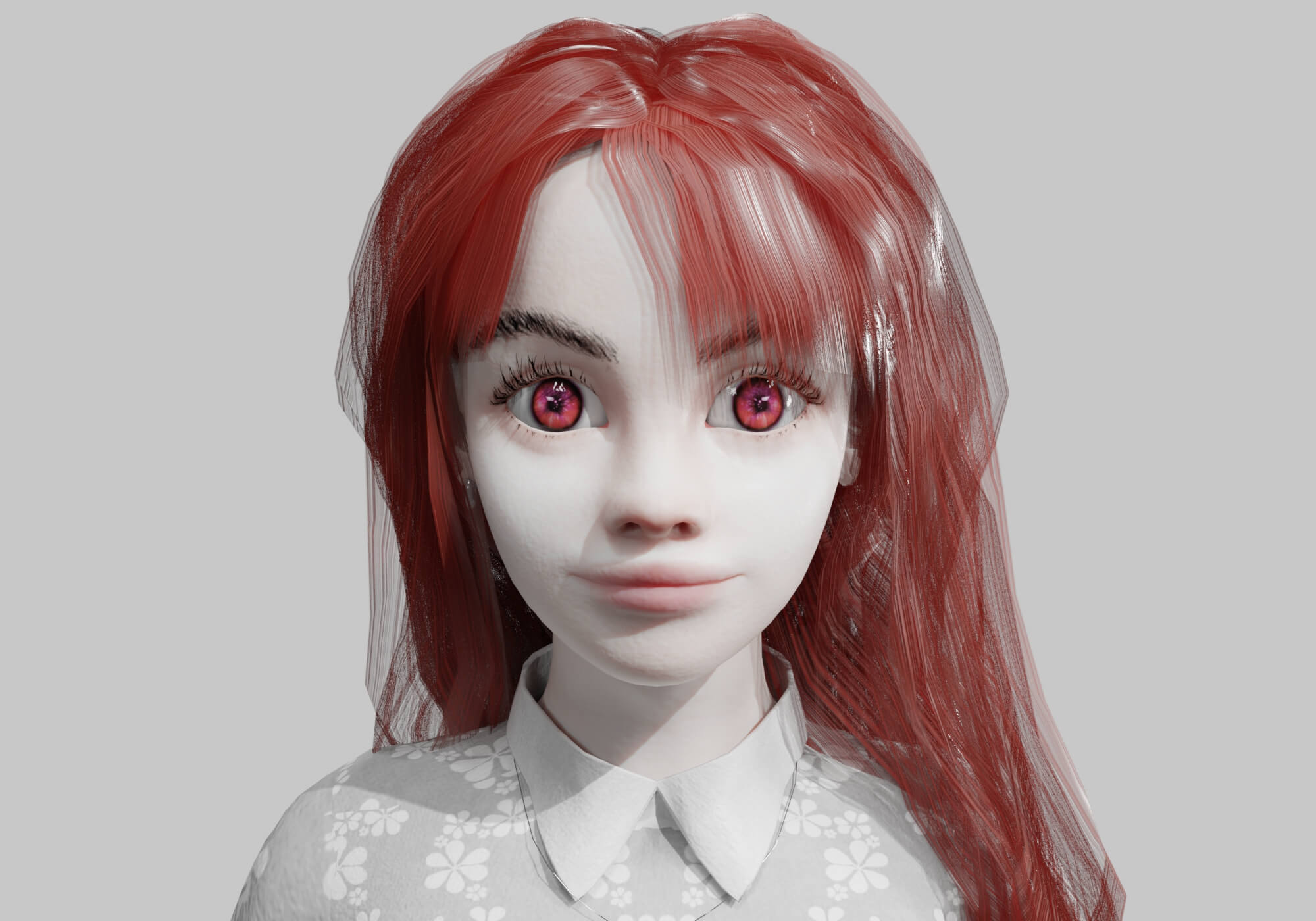 Cute Teen Woman V39010 - 3D Model by nickianimations