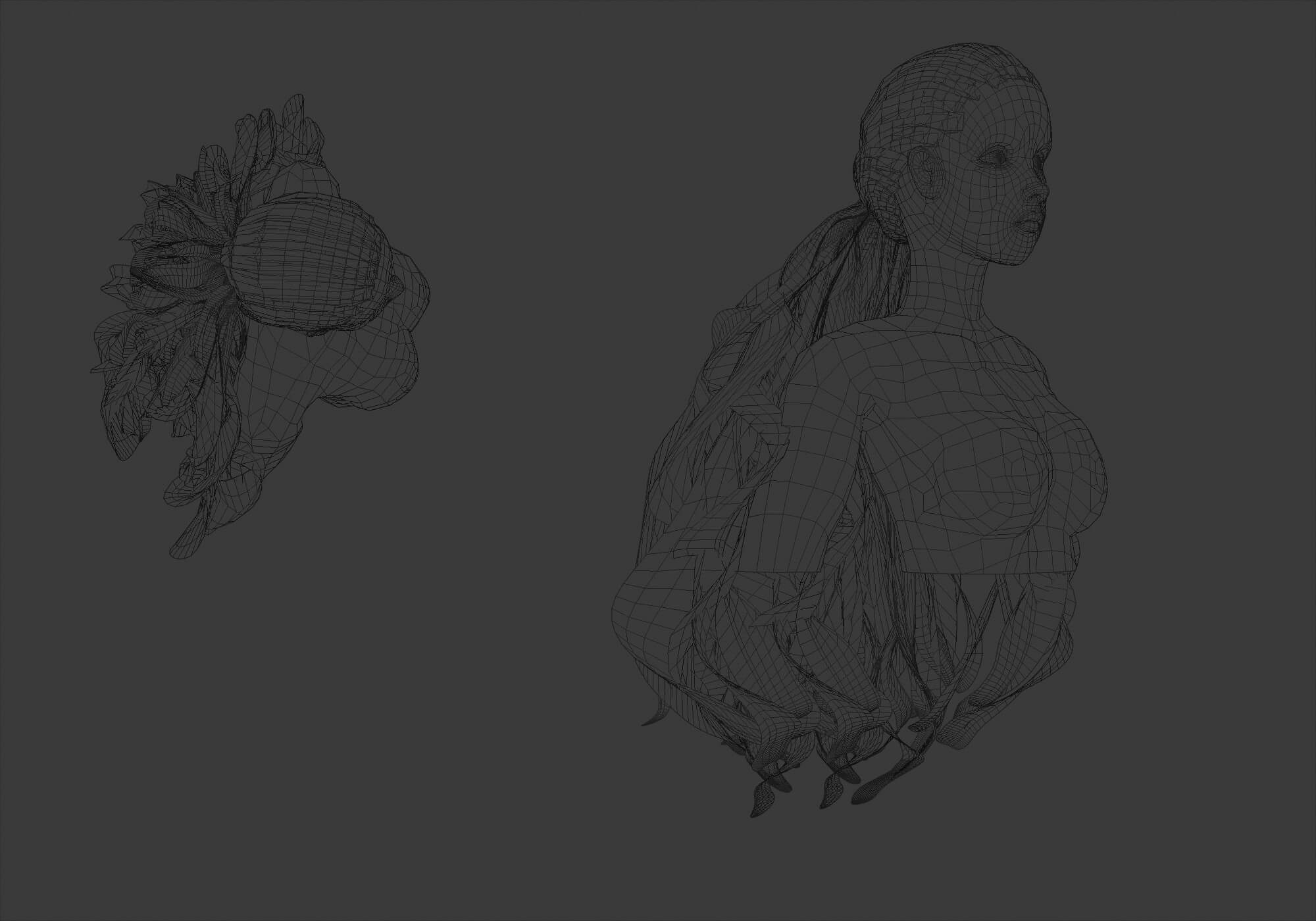 Cute Wavy Hairstyle V45201 - 3D Model by nickianimations