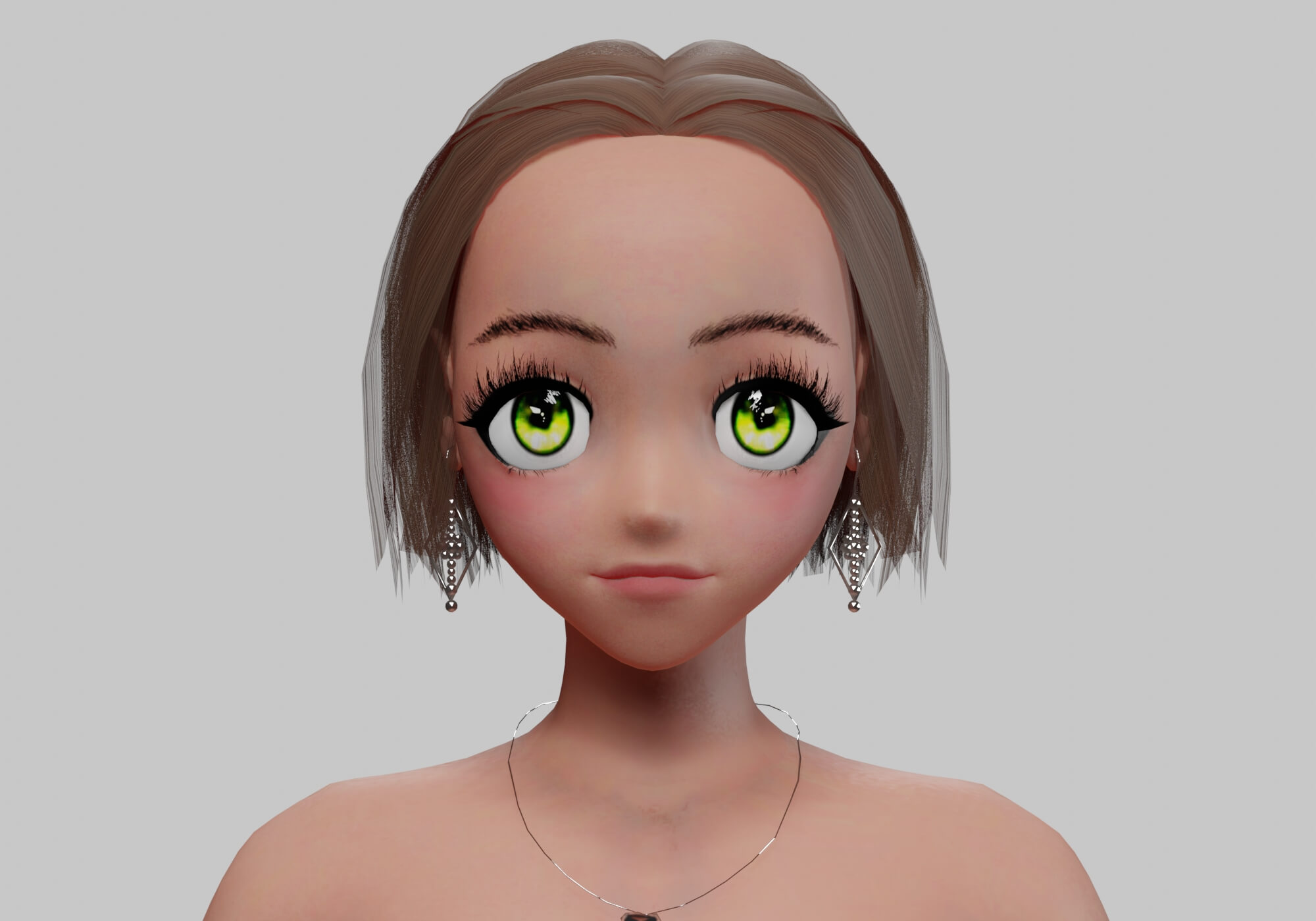 Cute Young Girl V29017 - 3D Model by nickianimations