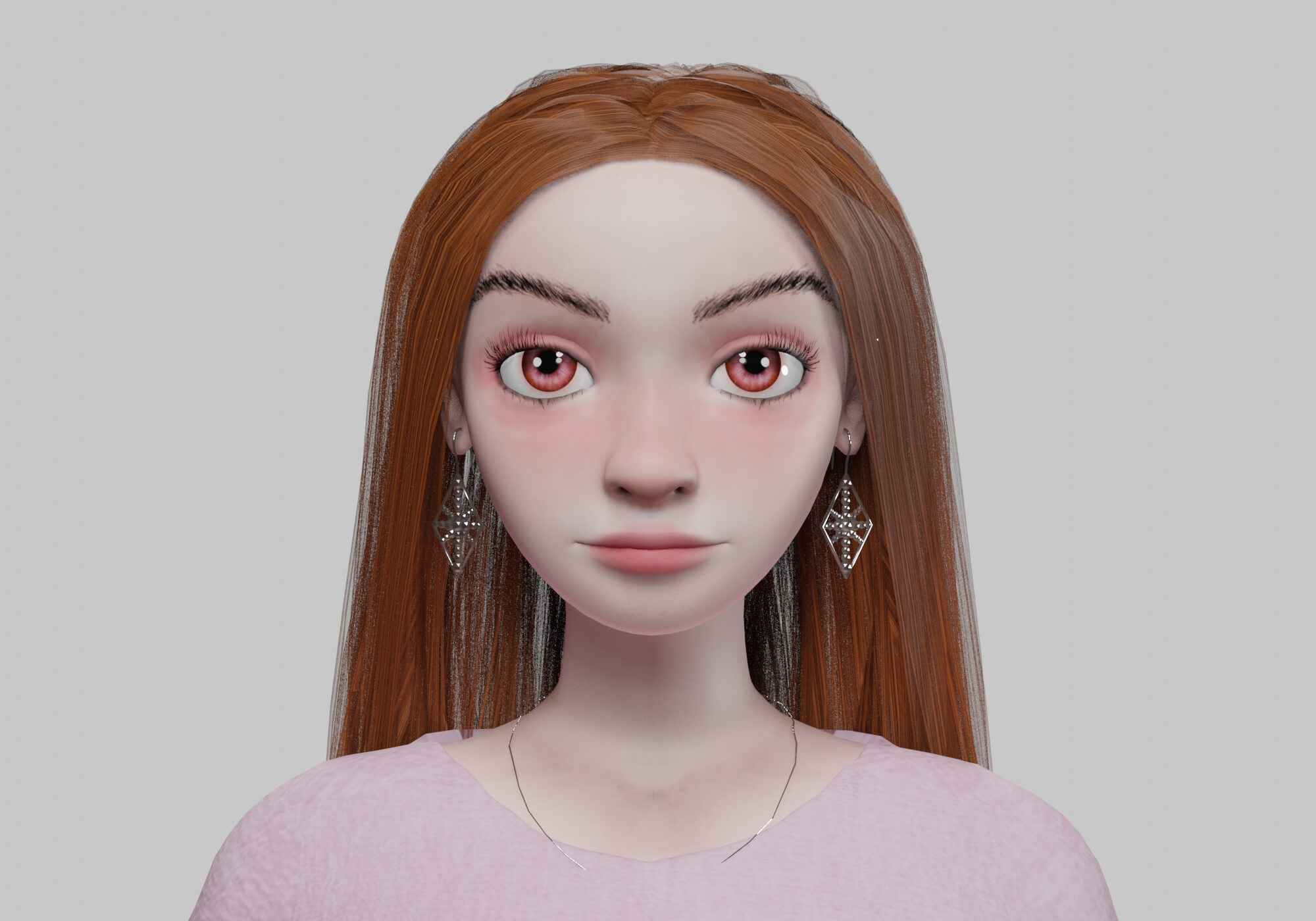 Cute Young Girl V32477 - 3D Model by nickianimations