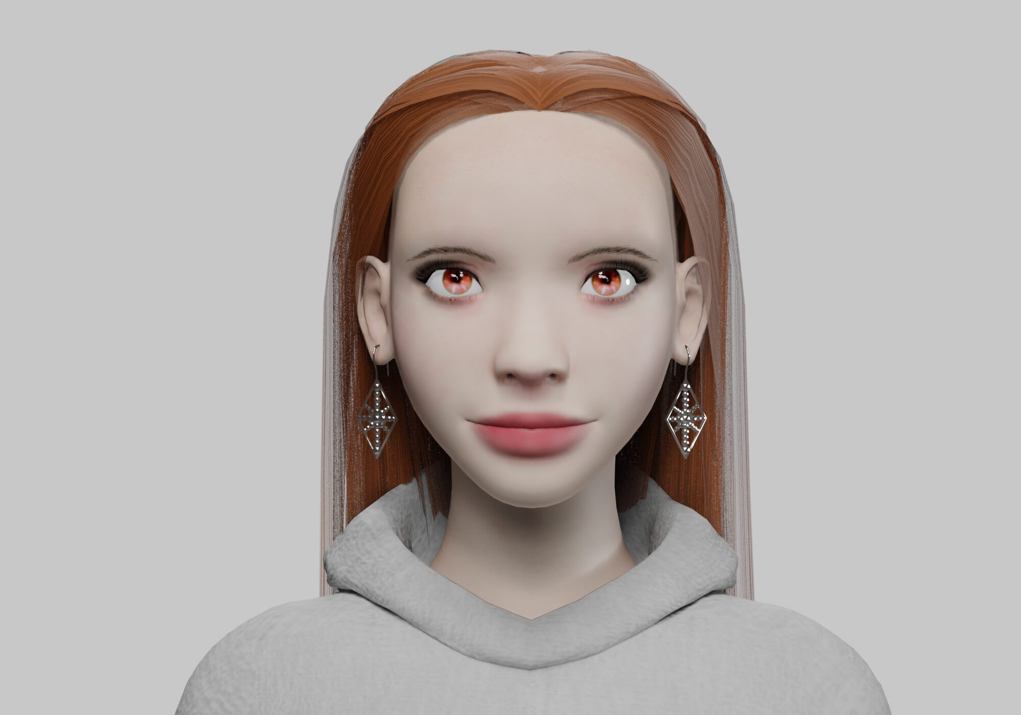 Cute Young Woman V30135 - 3D Model by nickianimations
