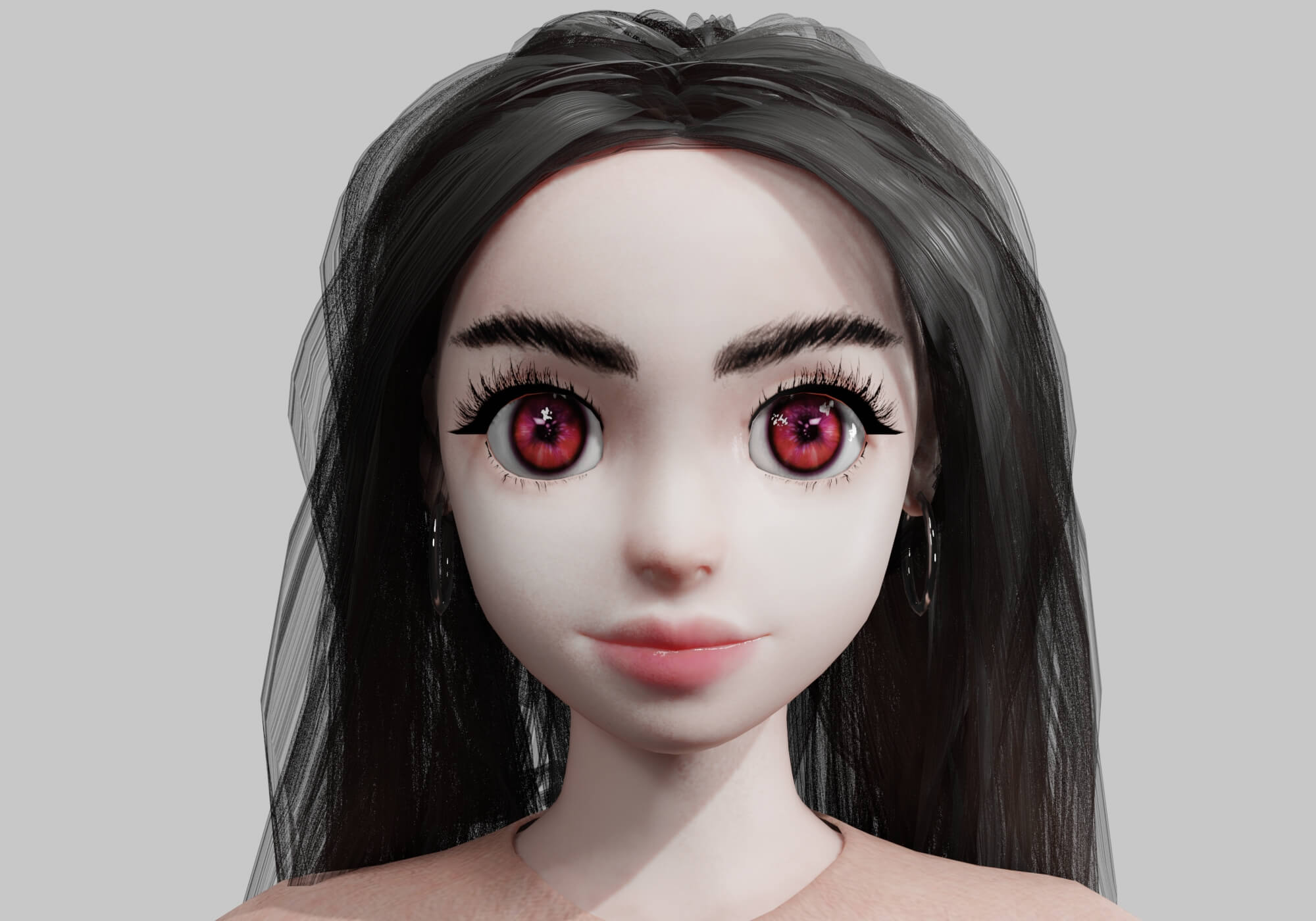 Cute Young Woman V31778 - 3D Model by nickianimations