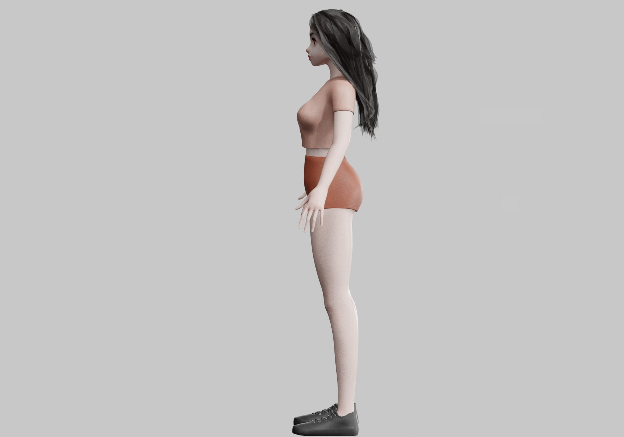 Cute Young Woman V31778 - 3D Model by nickianimations