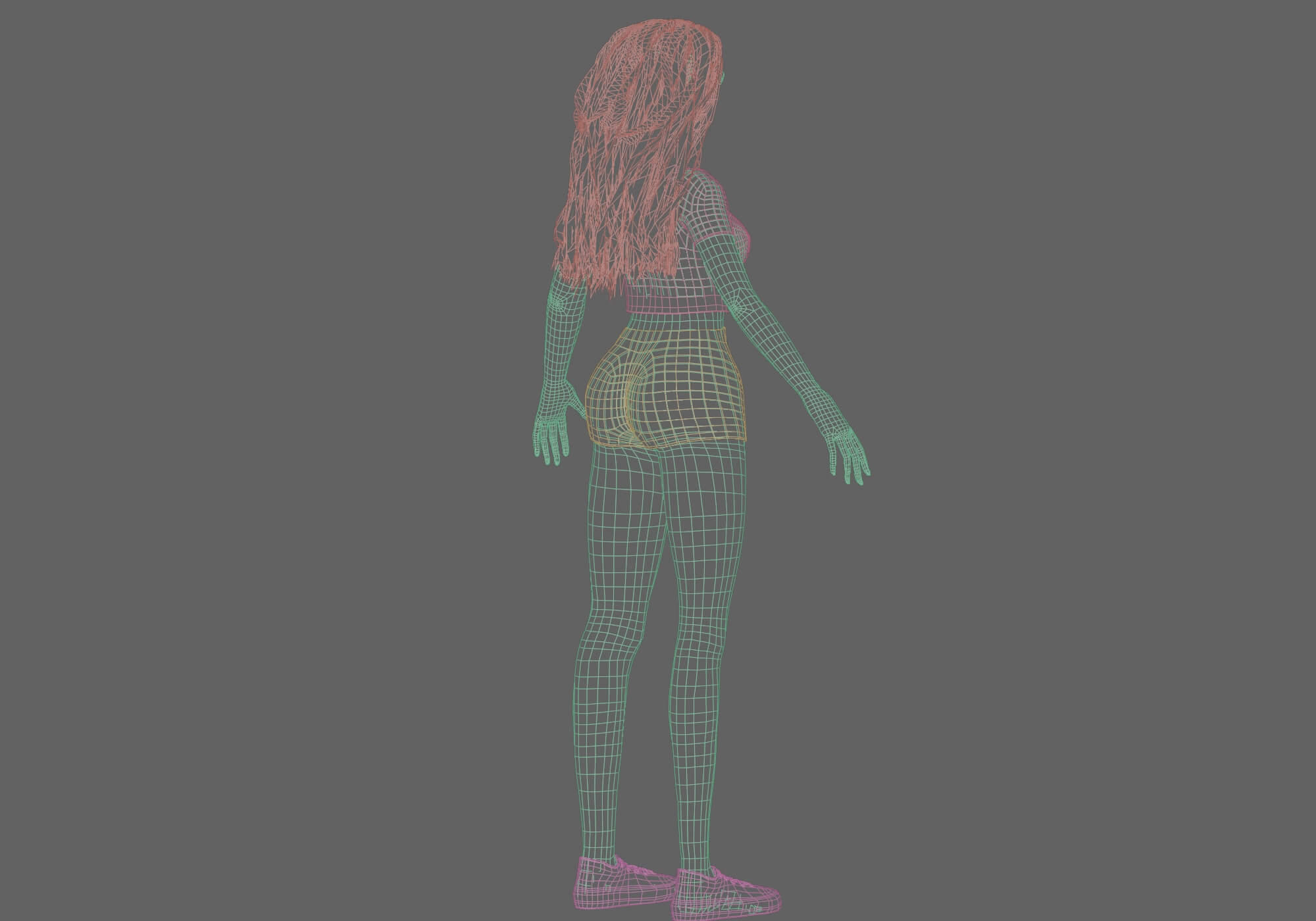 Cute Young Woman V31778 - 3D Model by nickianimations