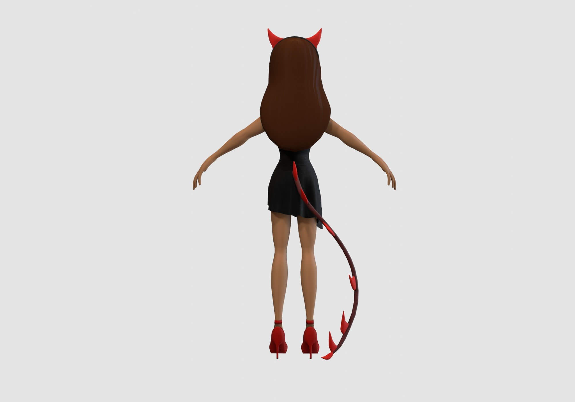 Devil Girl 3d Model