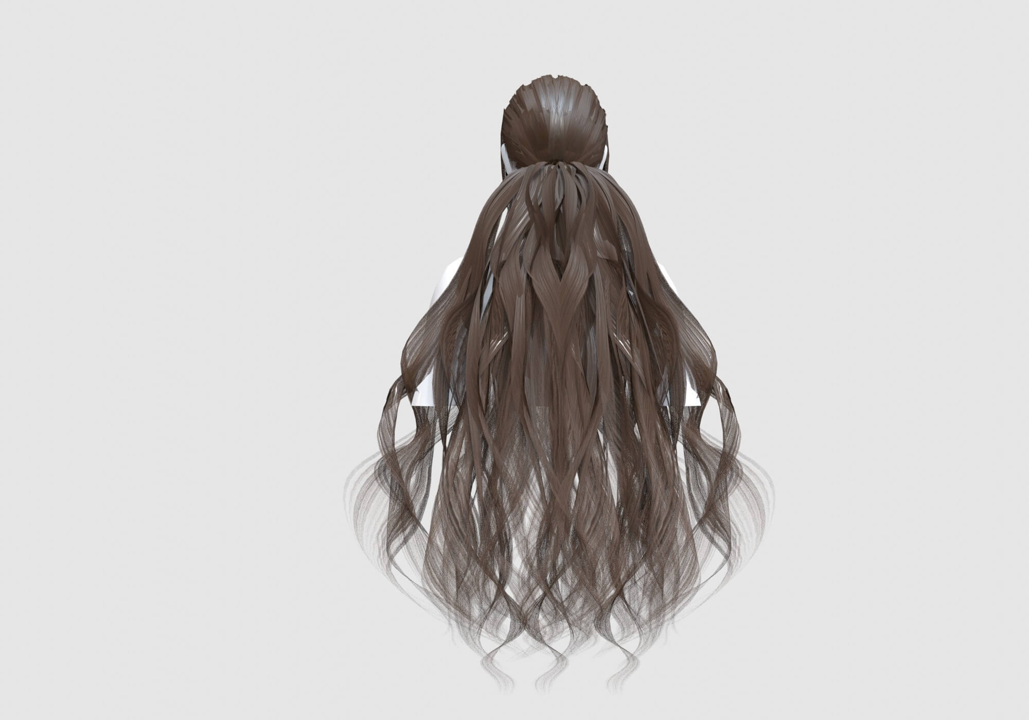 Female Basic Hairstyle V48347 - 3D Model by nickianimations