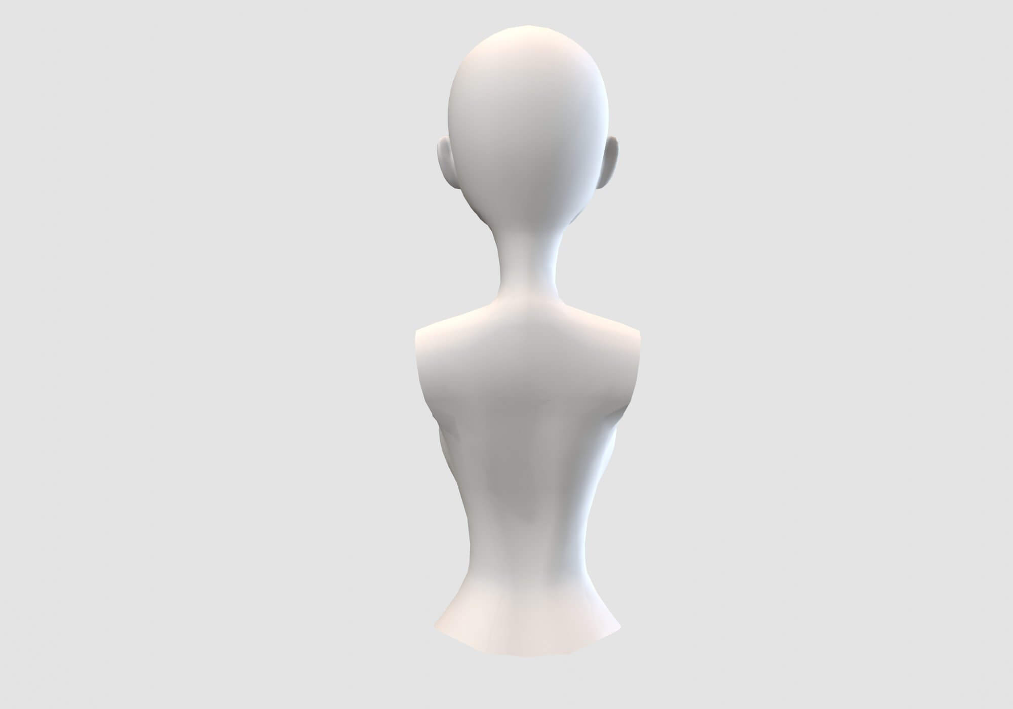Female Body Torso - 3D Model by nickianimations