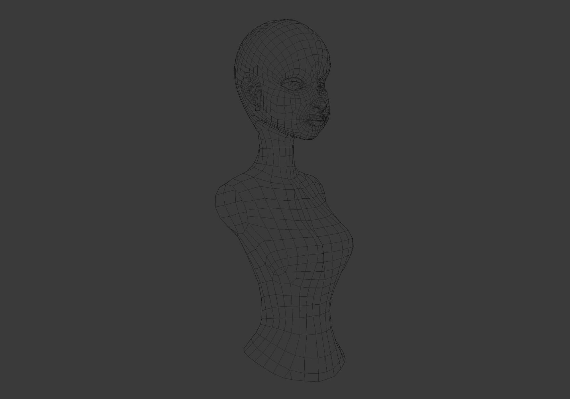 Female Body Torso - 3D Model by nickianimations