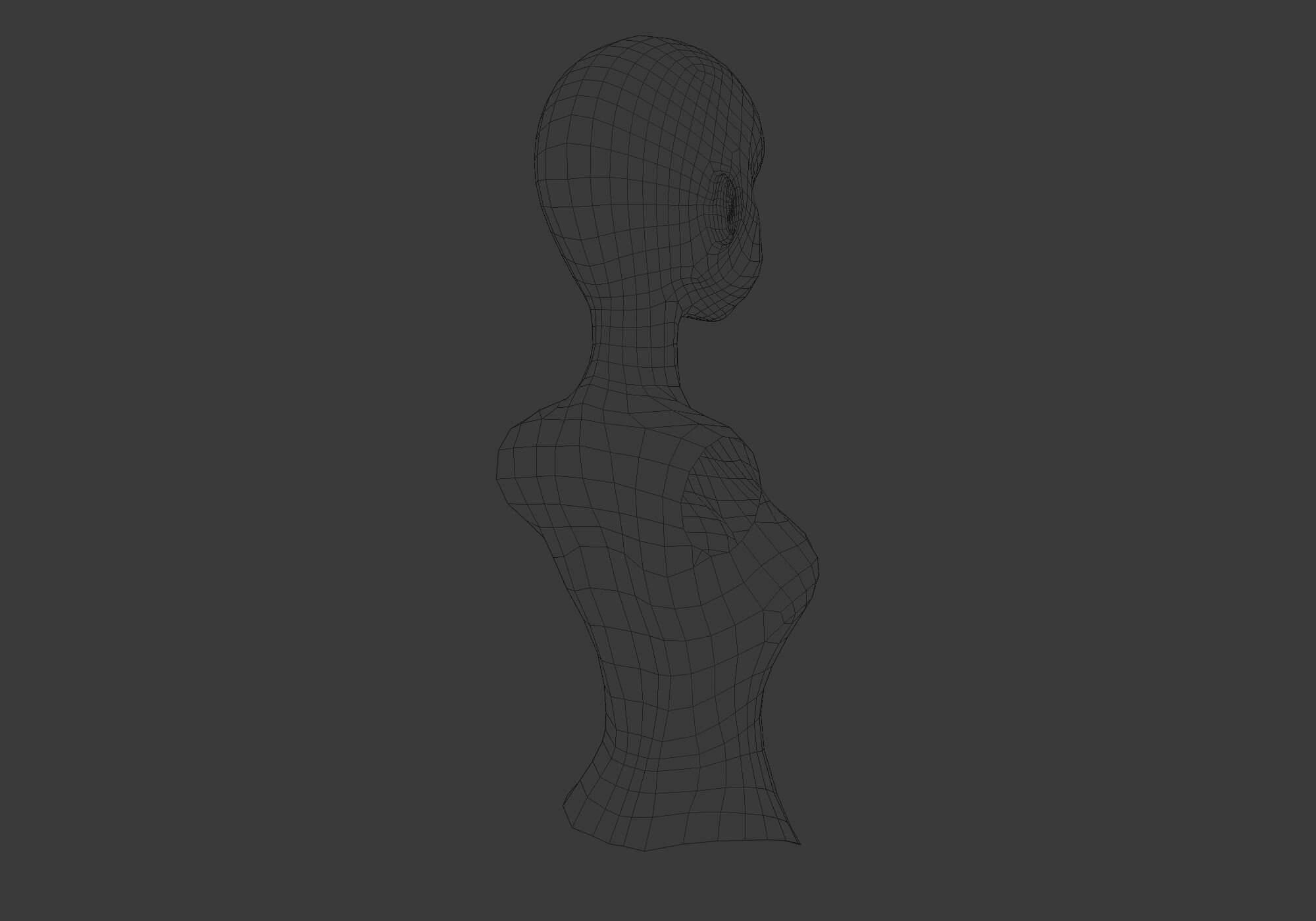 Female Body Torso - 3D Model by nickianimations