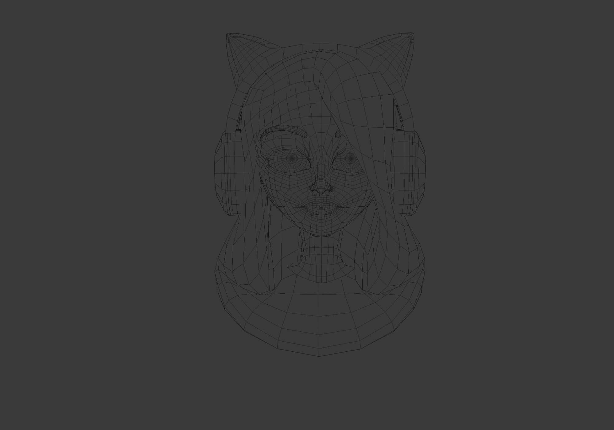 Female Cartoon Head - 3D Model by nickianimations