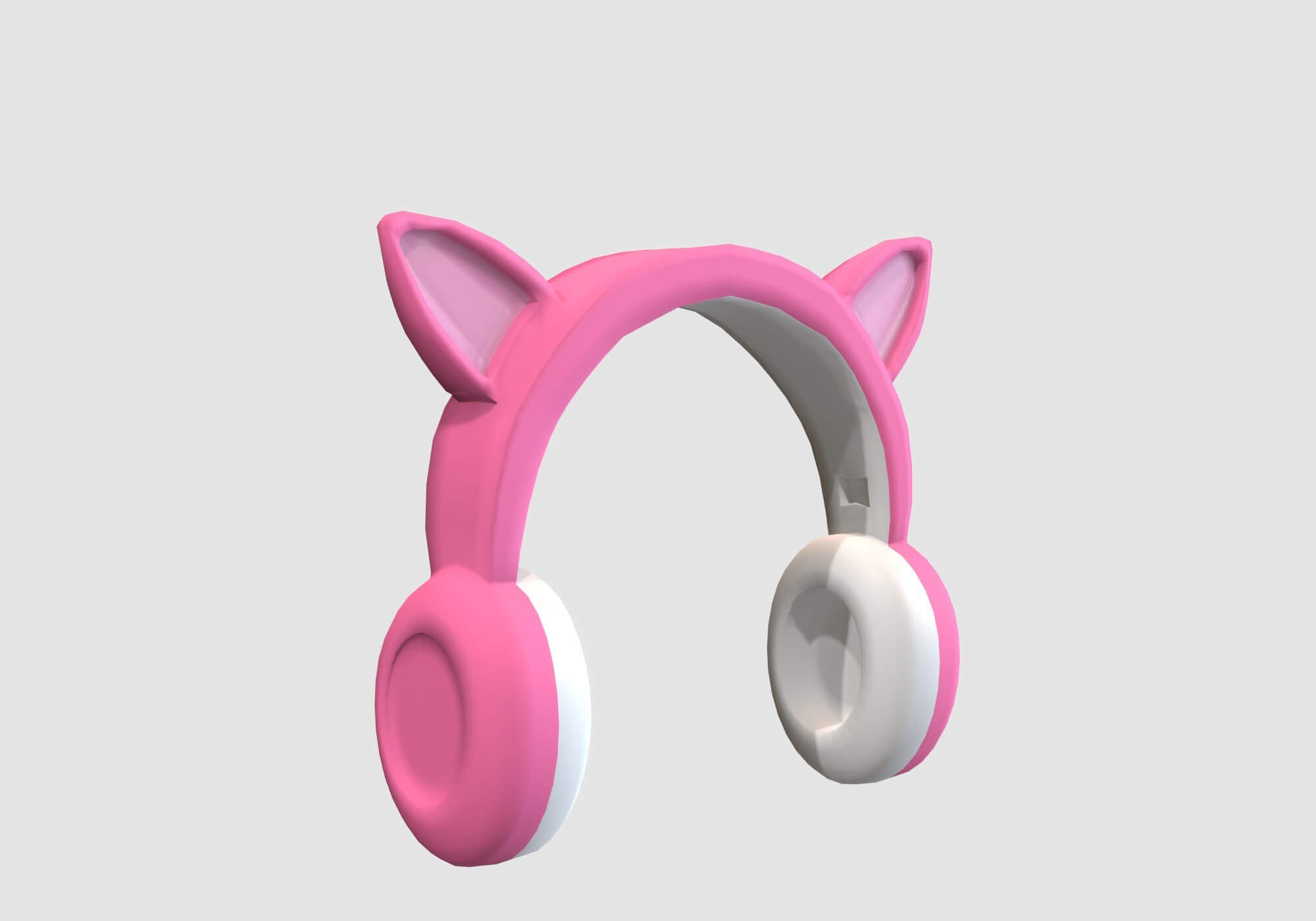 Female Cartoon Headphones - 3D Model by nickianimations