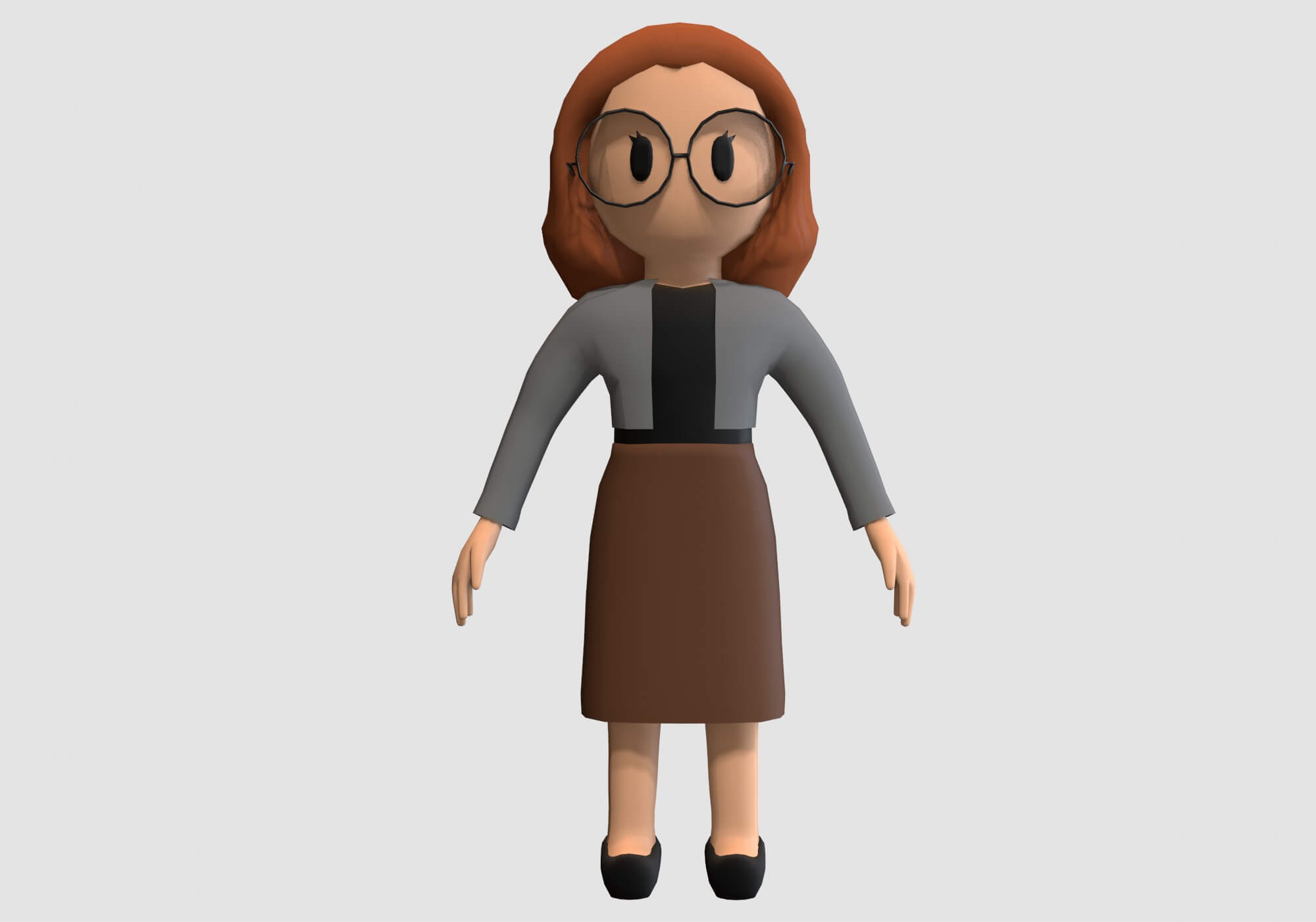 Cartoon Teacher - 3D Model by nickianimations