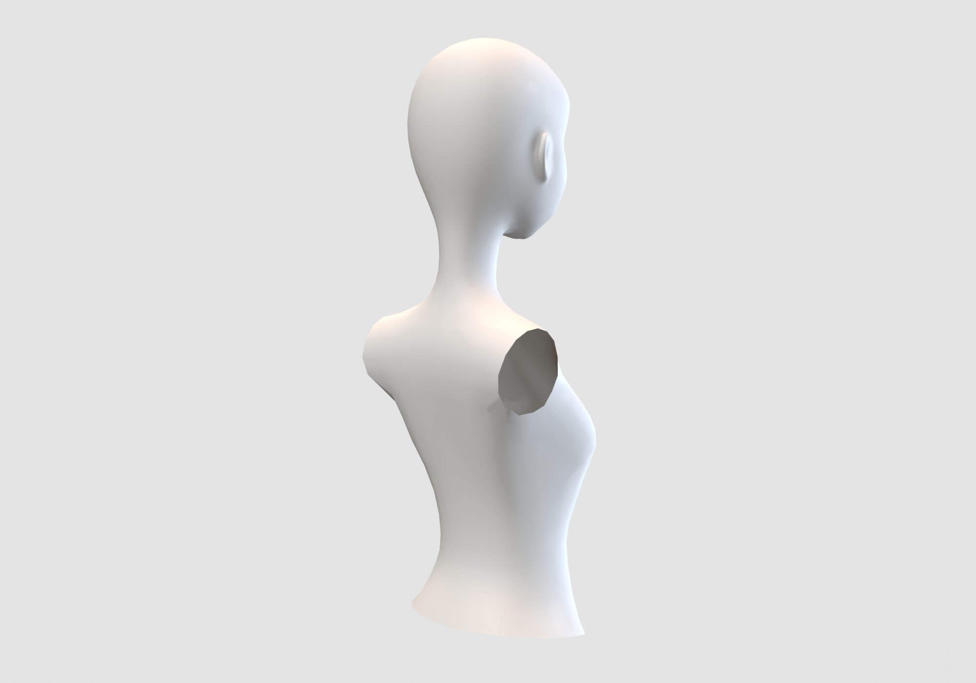Female Cartoon Torso - 3D Model by nickianimations