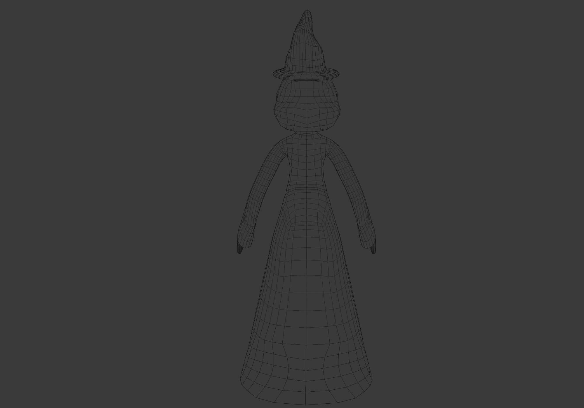 Female Cartoon Witch - 3D Model by nickianimations