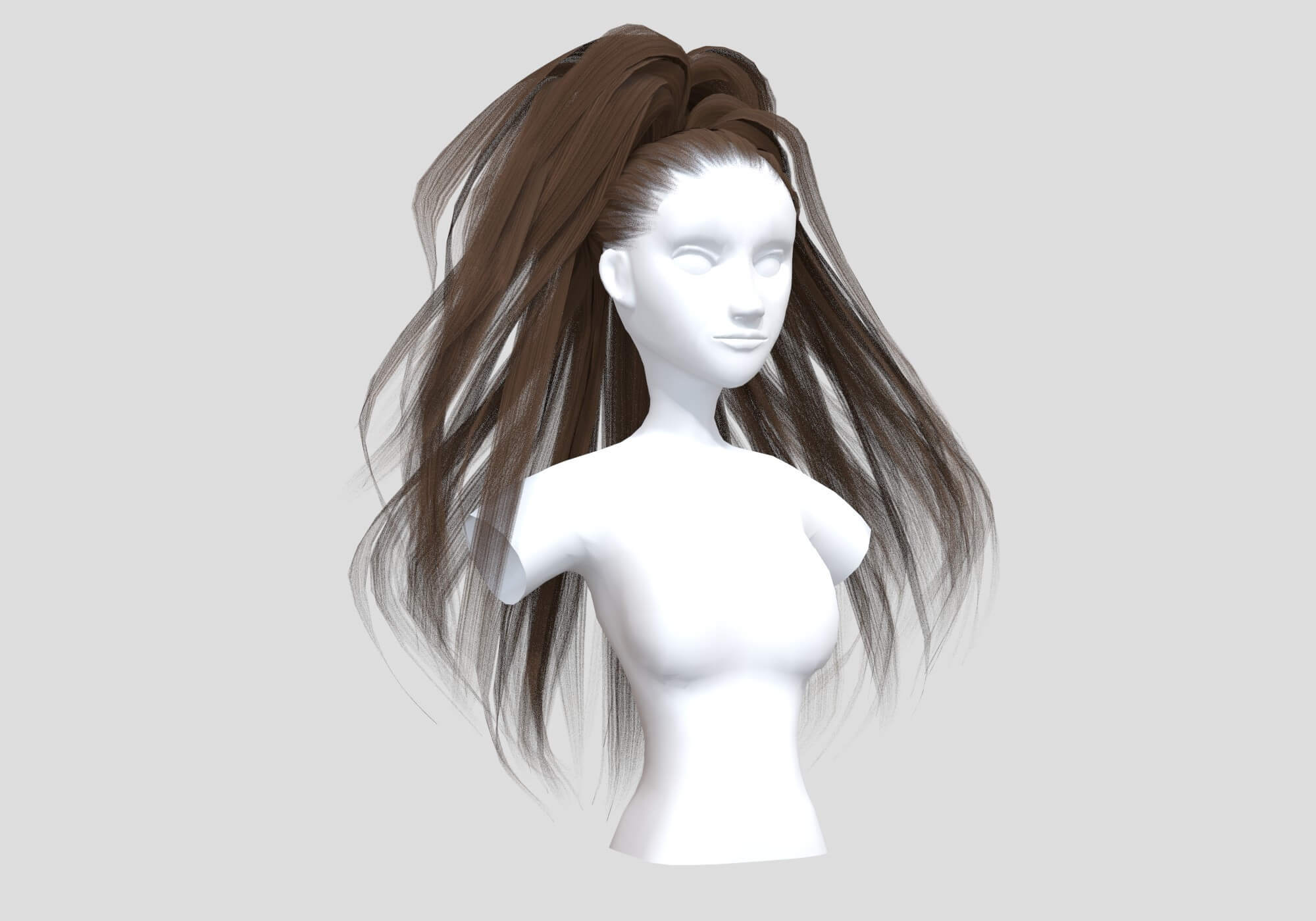Female Strands Hairstyle - 3D Model by nickianimations