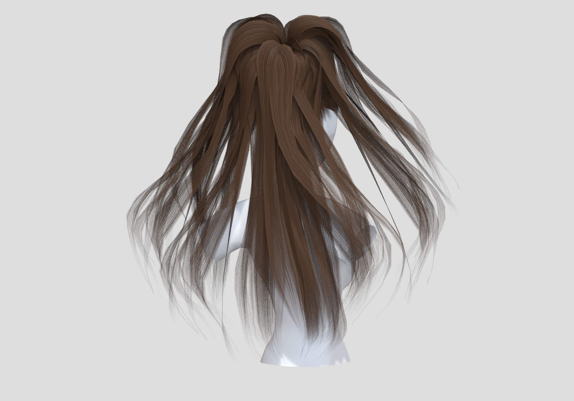 Female Strands Hairstyle - 3D Model by nickianimations