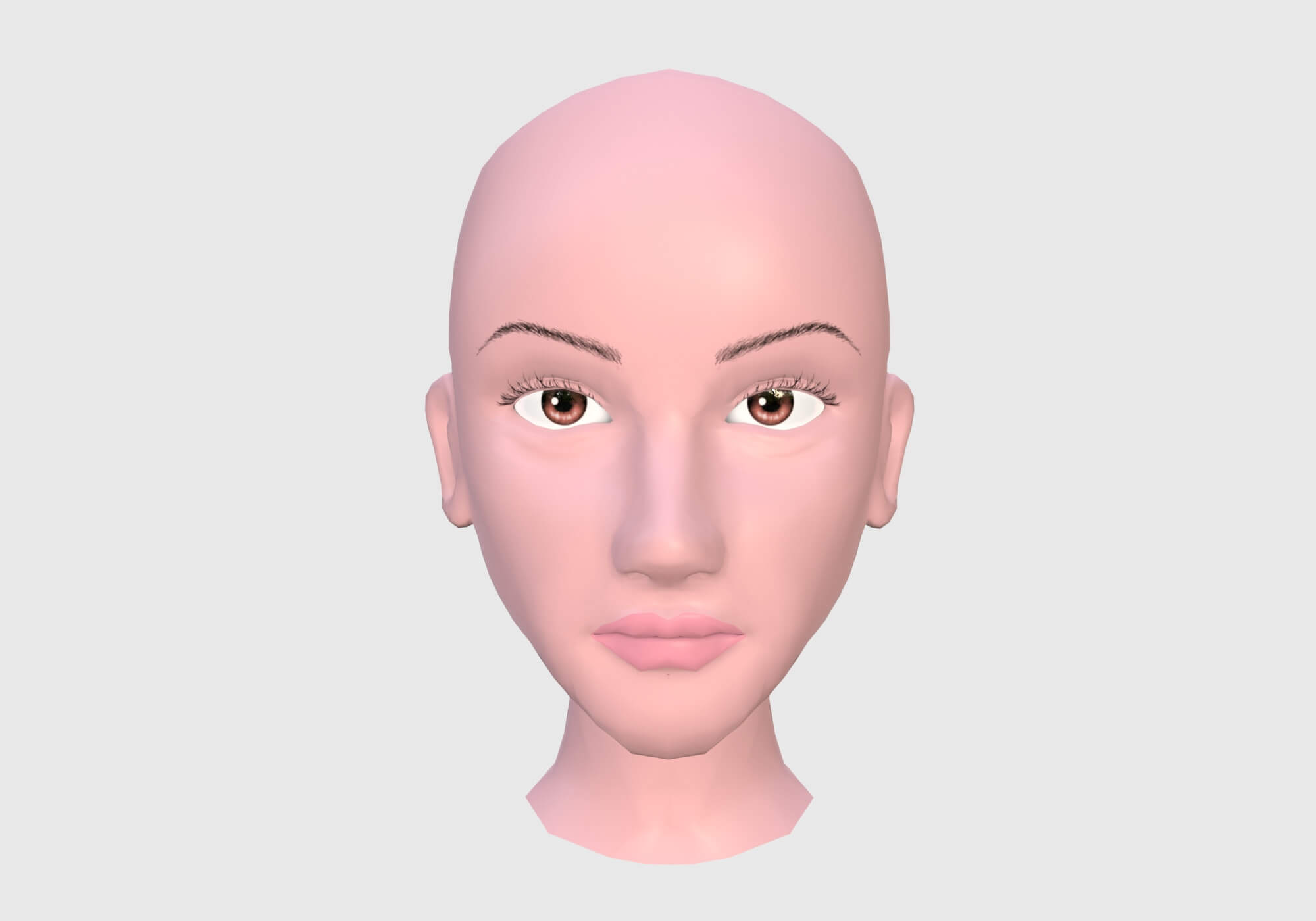 Female Head v4228 - 3D Model by nickianimations