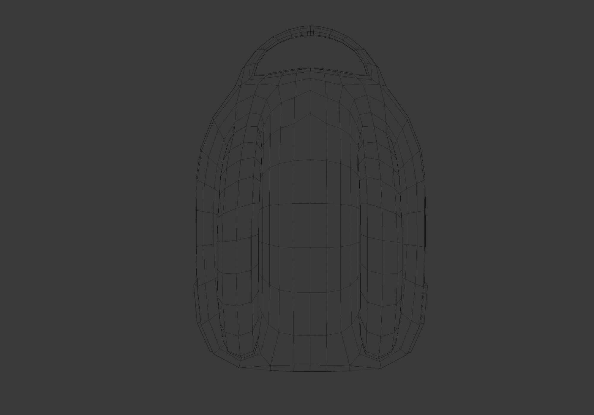 Gray Cartoon Backpack - 3D Model by nickianimations