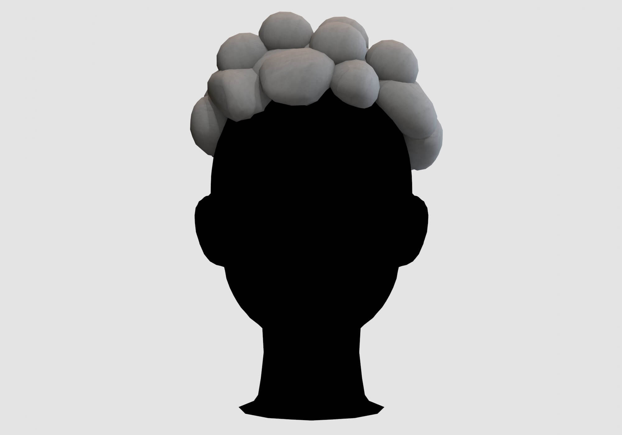 Gray Cartoon Hairstyle - 3D Model by nickianimations