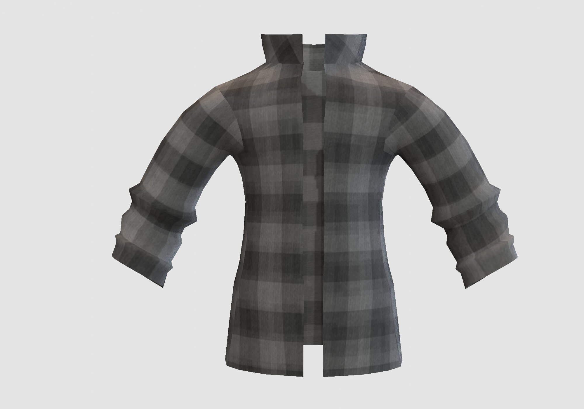 Gray Cartoon Jacket - 3D Model by nickianimations