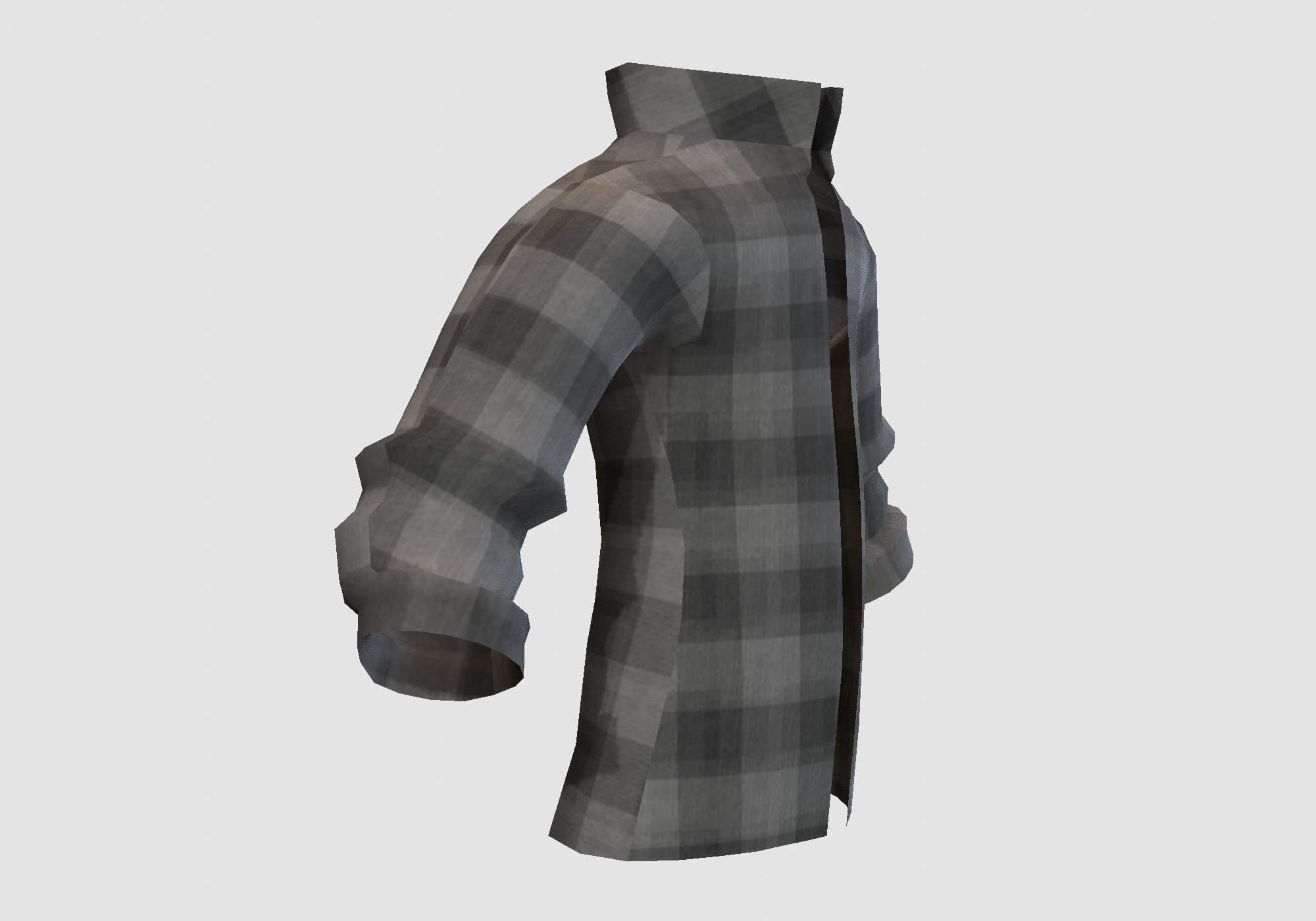 Gray Cartoon Jacket - 3D Model by nickianimations