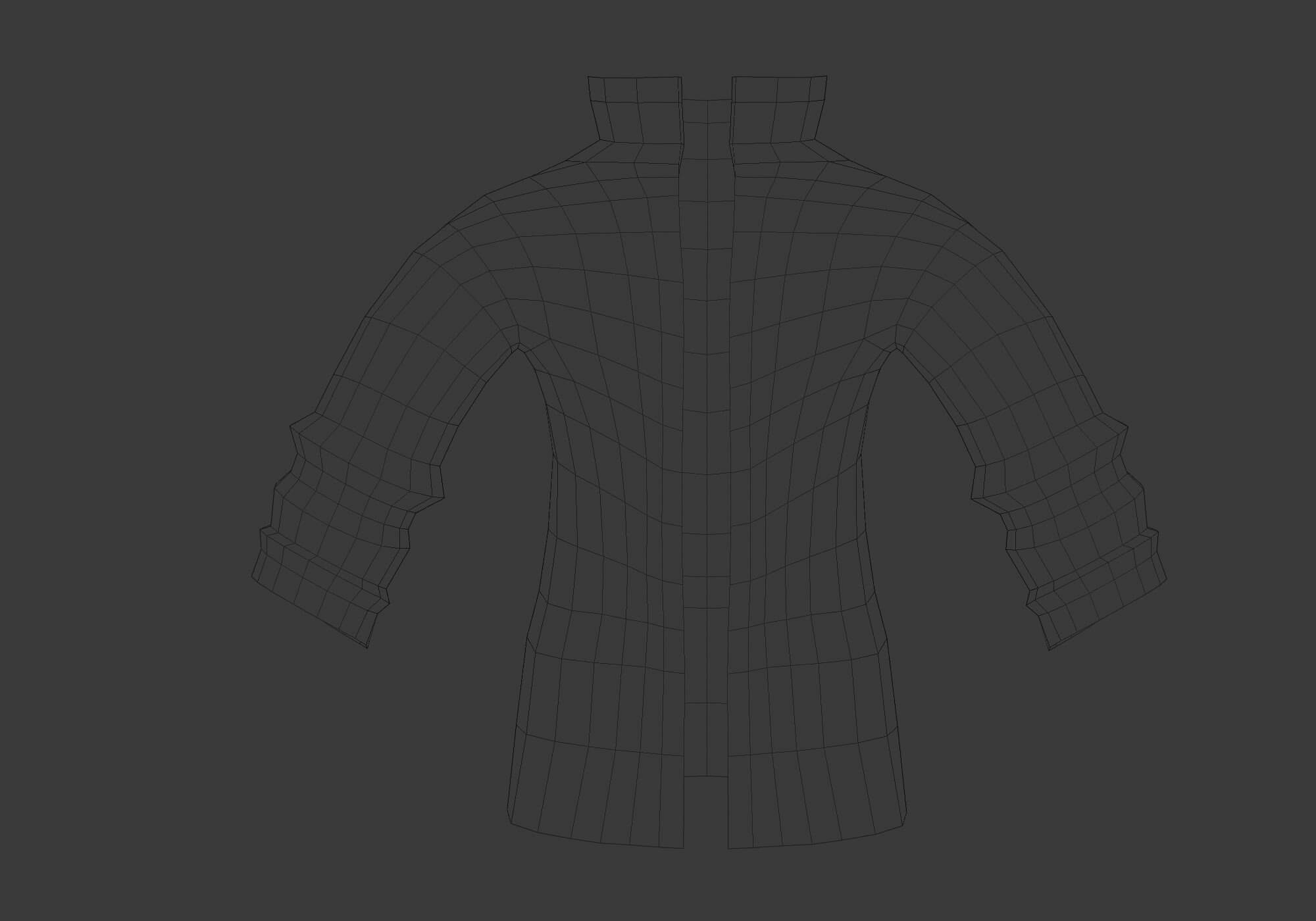 Gray Cartoon Jacket - 3D Model by nickianimations