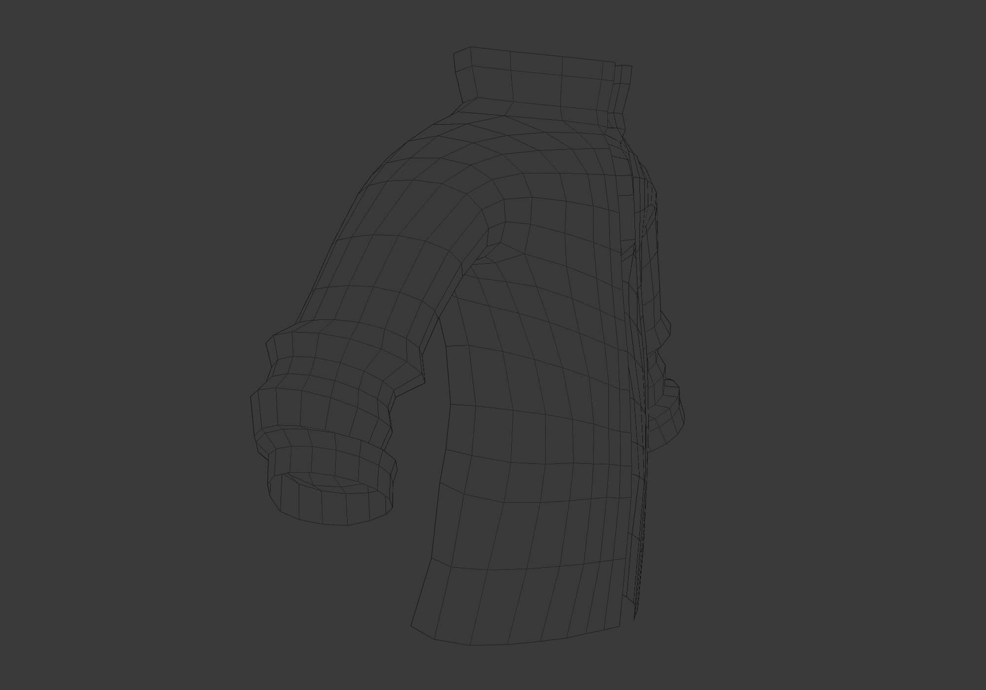 Gray Cartoon Jacket - 3D Model by nickianimations