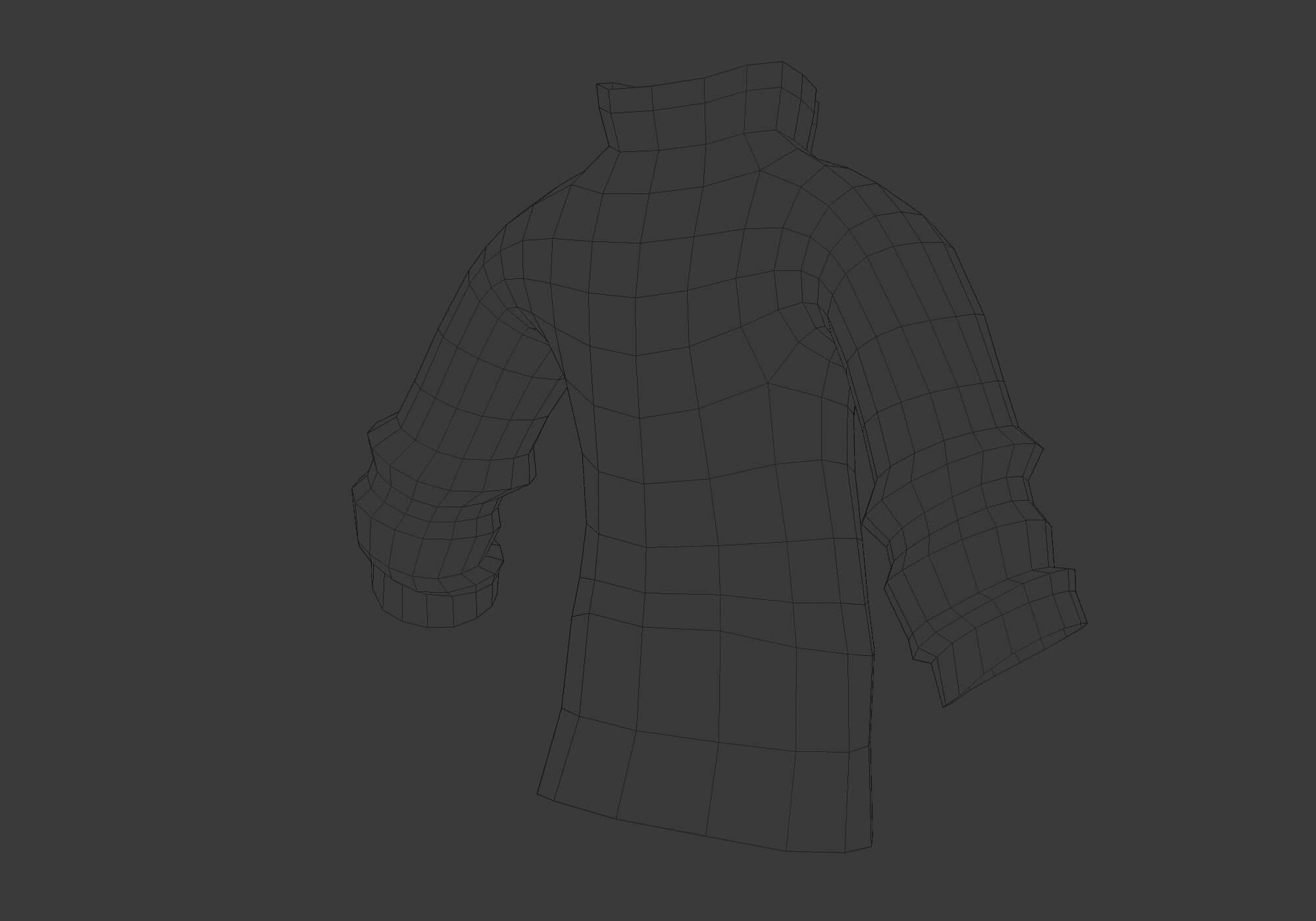 Gray Cartoon Jacket - 3D Model by nickianimations