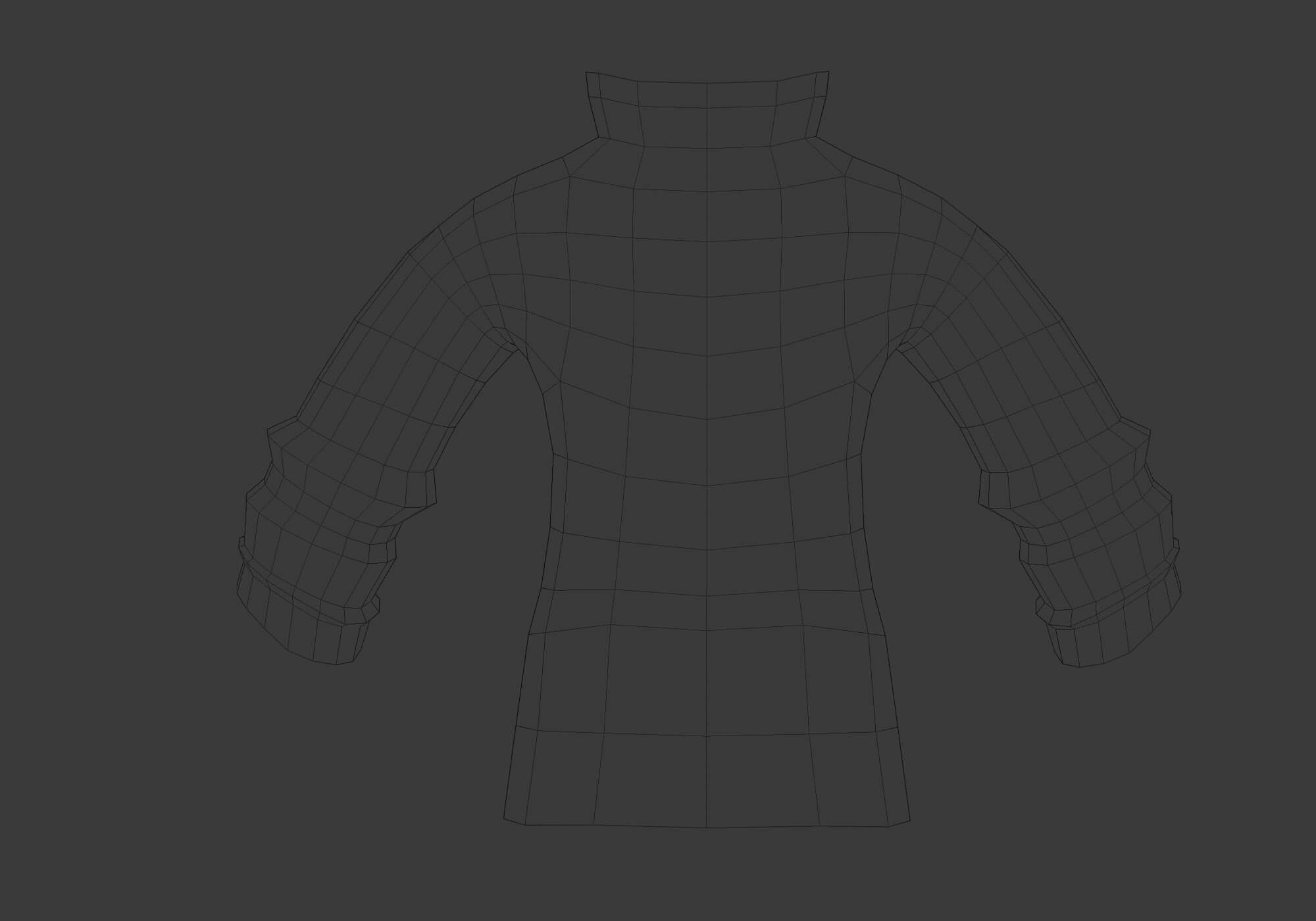 Gray Cartoon Jacket - 3D Model by nickianimations