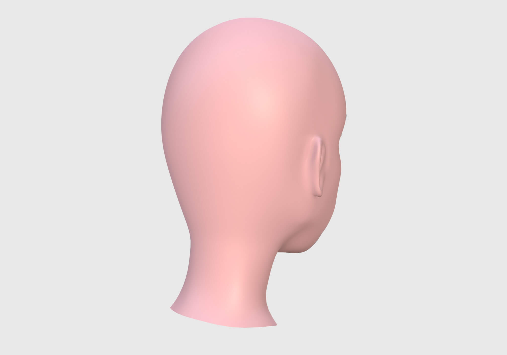 Female Head - 3D Model by nickianimations