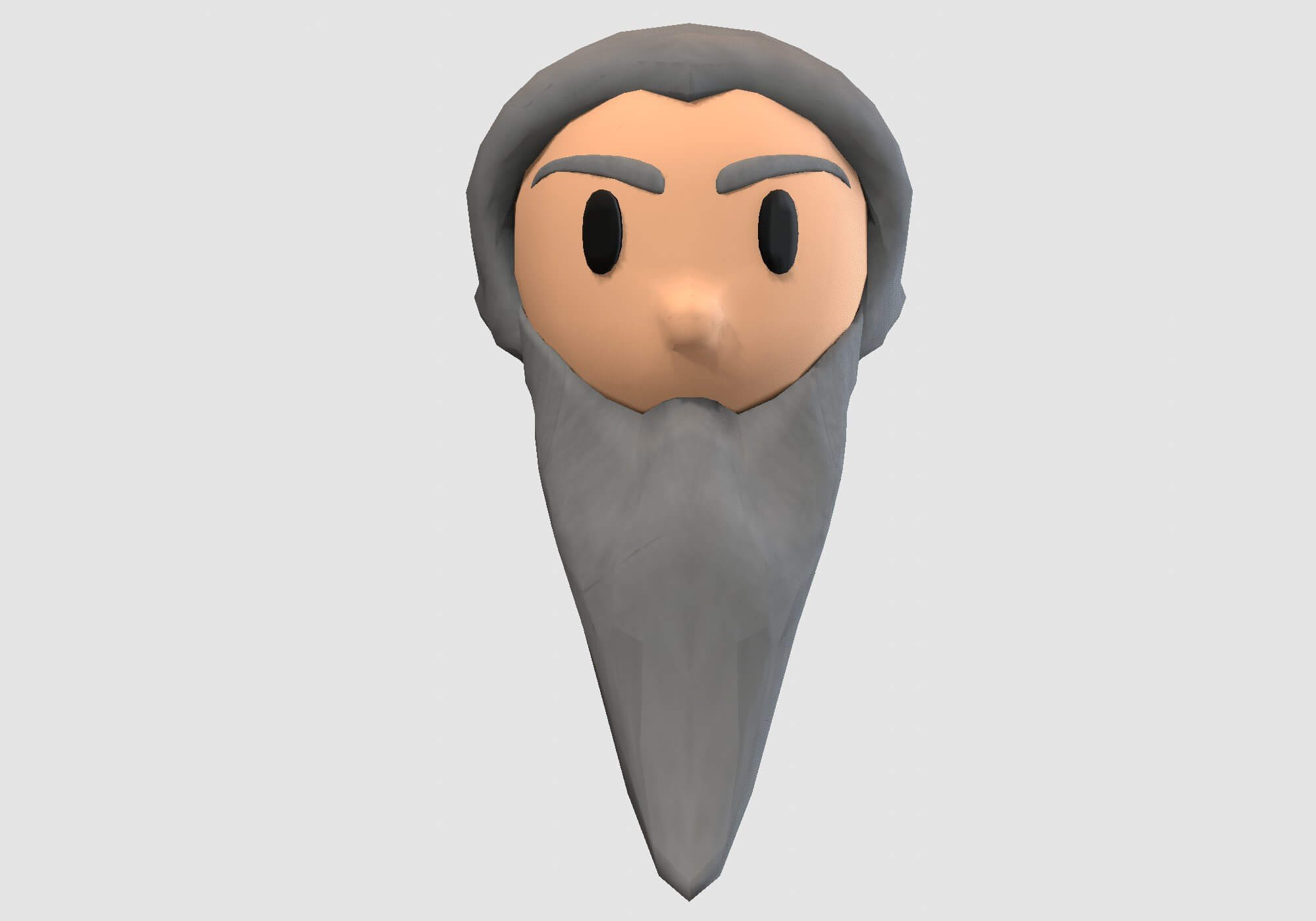 Long Cartoon Beard - 3D Model by nickianimations
