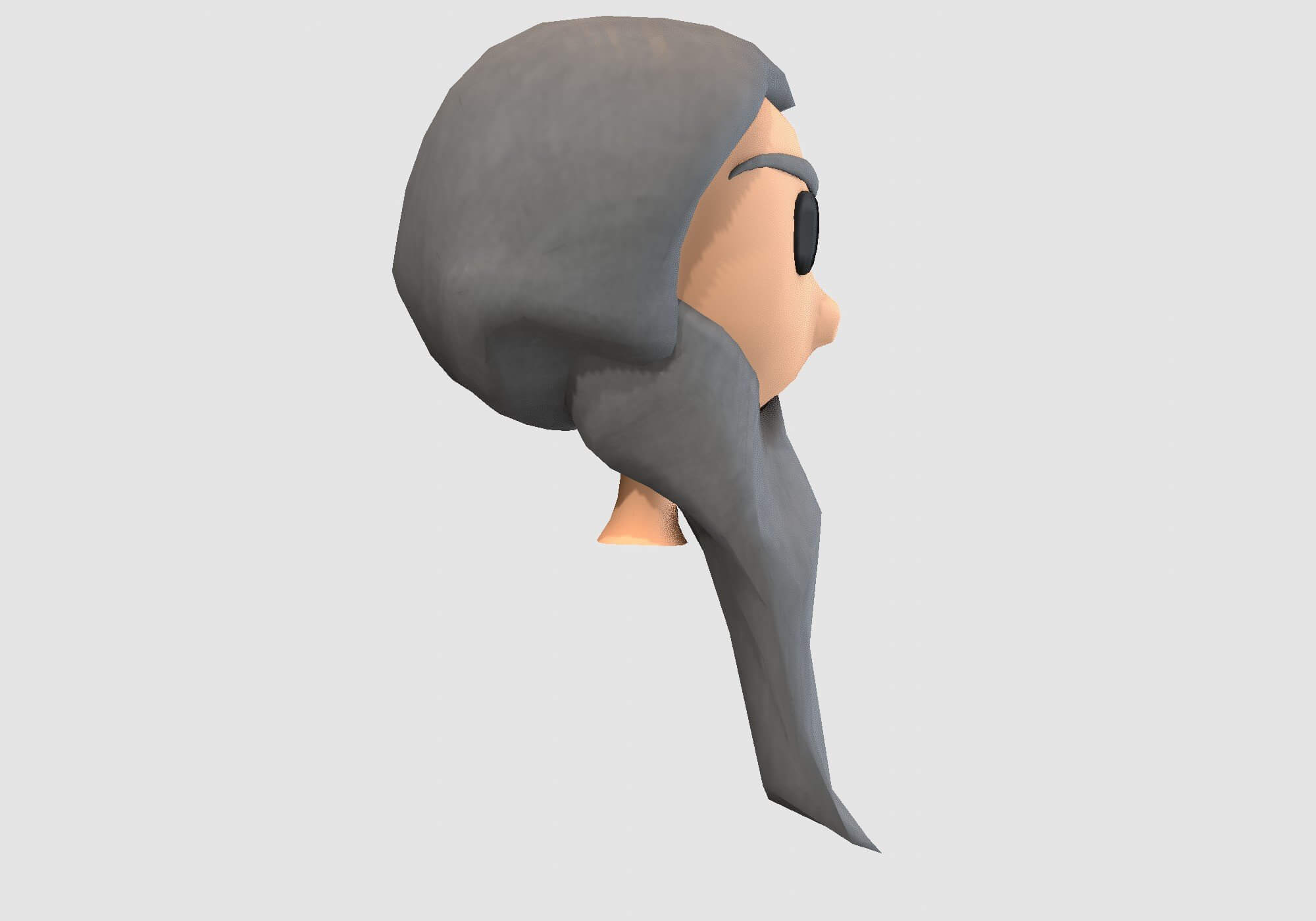 Long Cartoon Beard - 3D Model by nickianimations