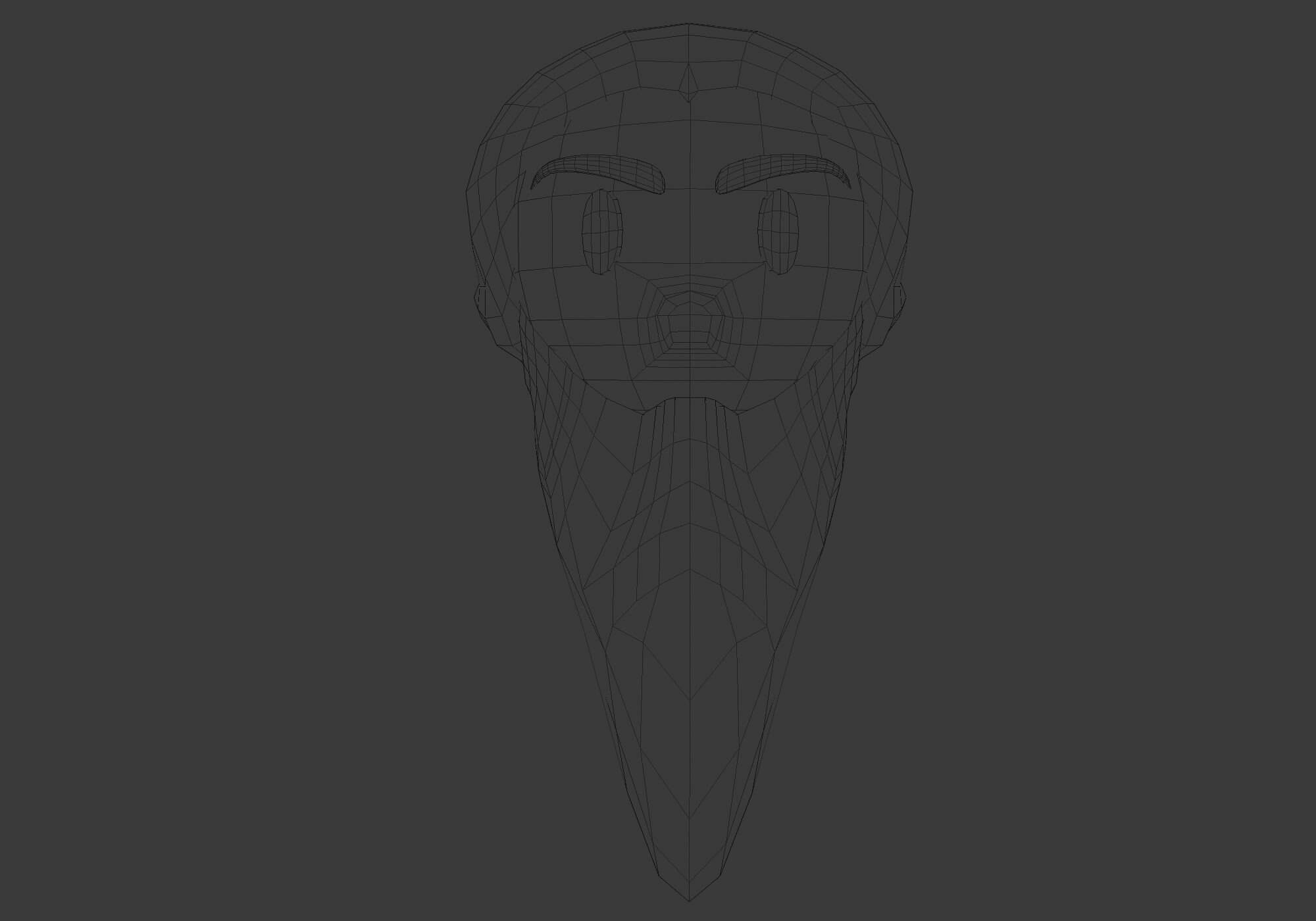 Long Cartoon Beard - 3D Model by nickianimations