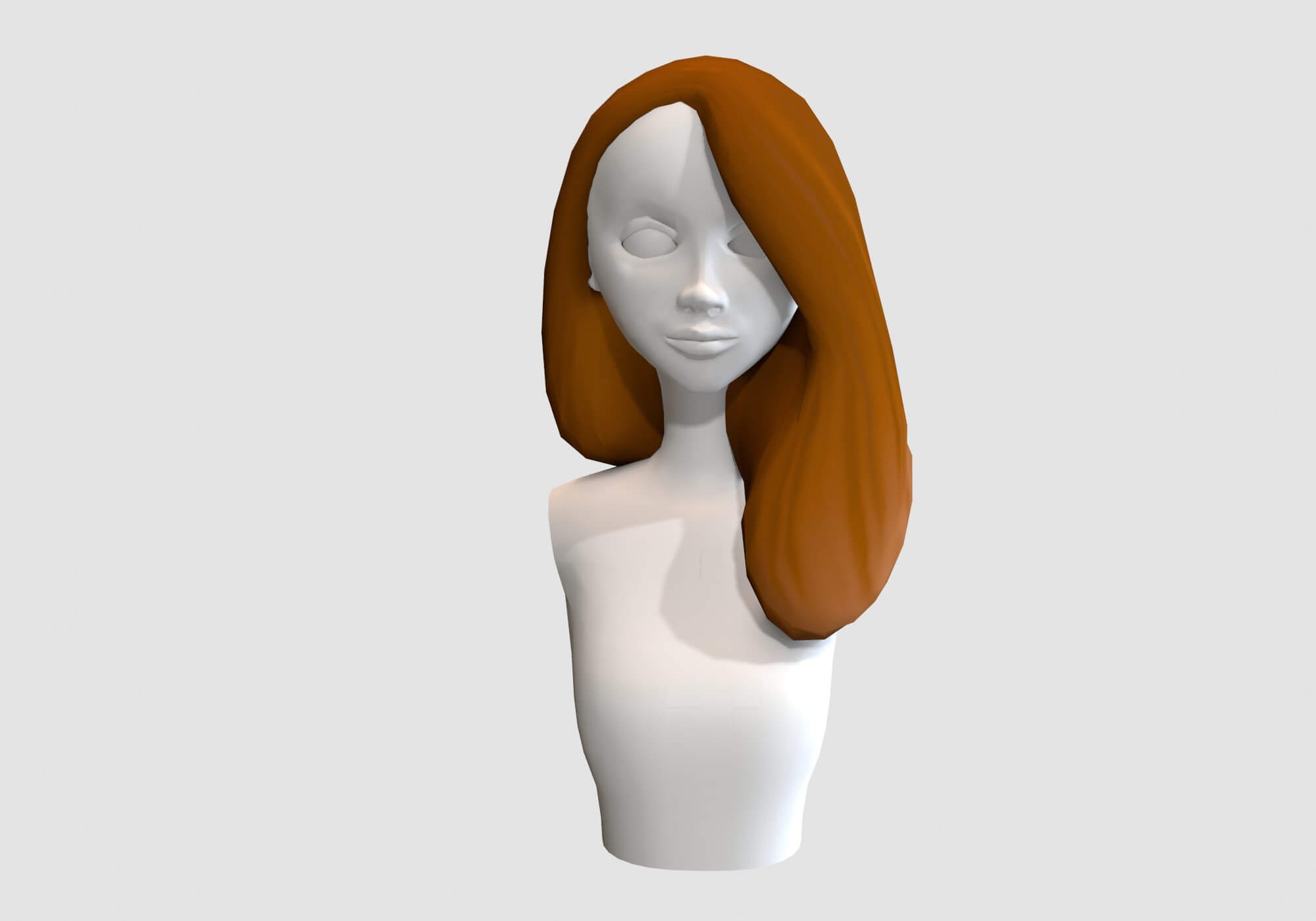 Long Cartoon Hairstyle - 3D Model by nickianimations