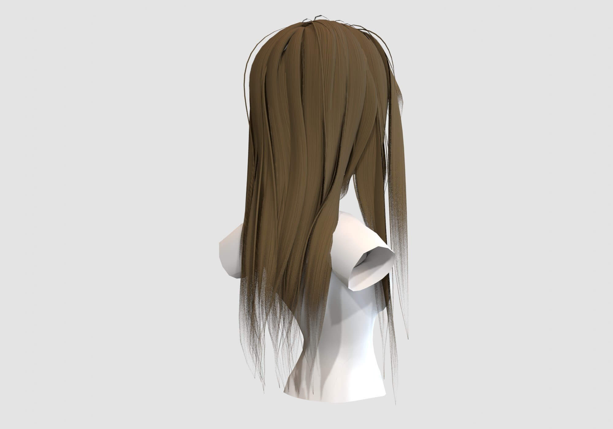 Long Cartoon Hairstyle - 3D Model by nickianimations