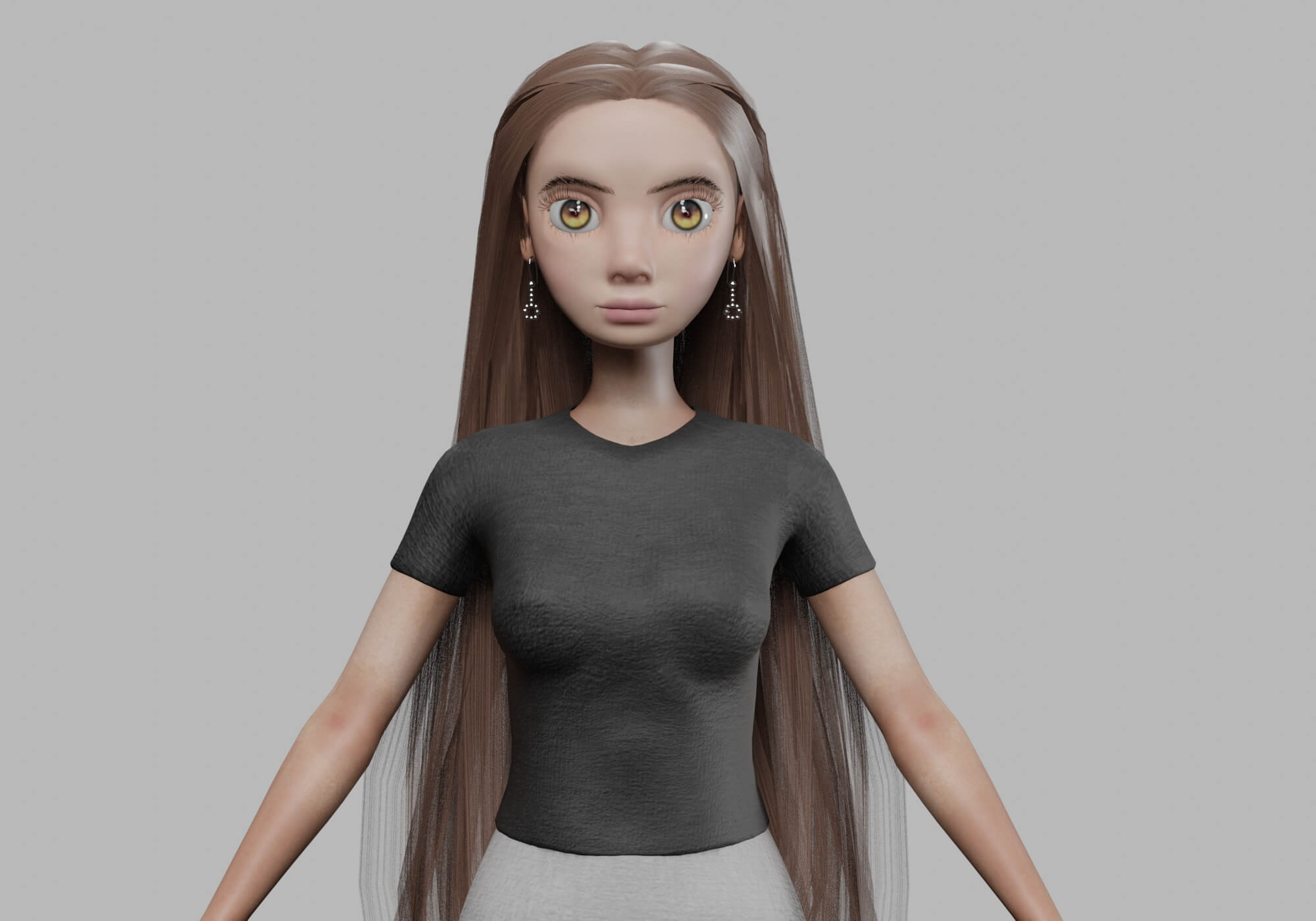 Lovely Cartoon Woman V30947 - 3D Model by nickianimations