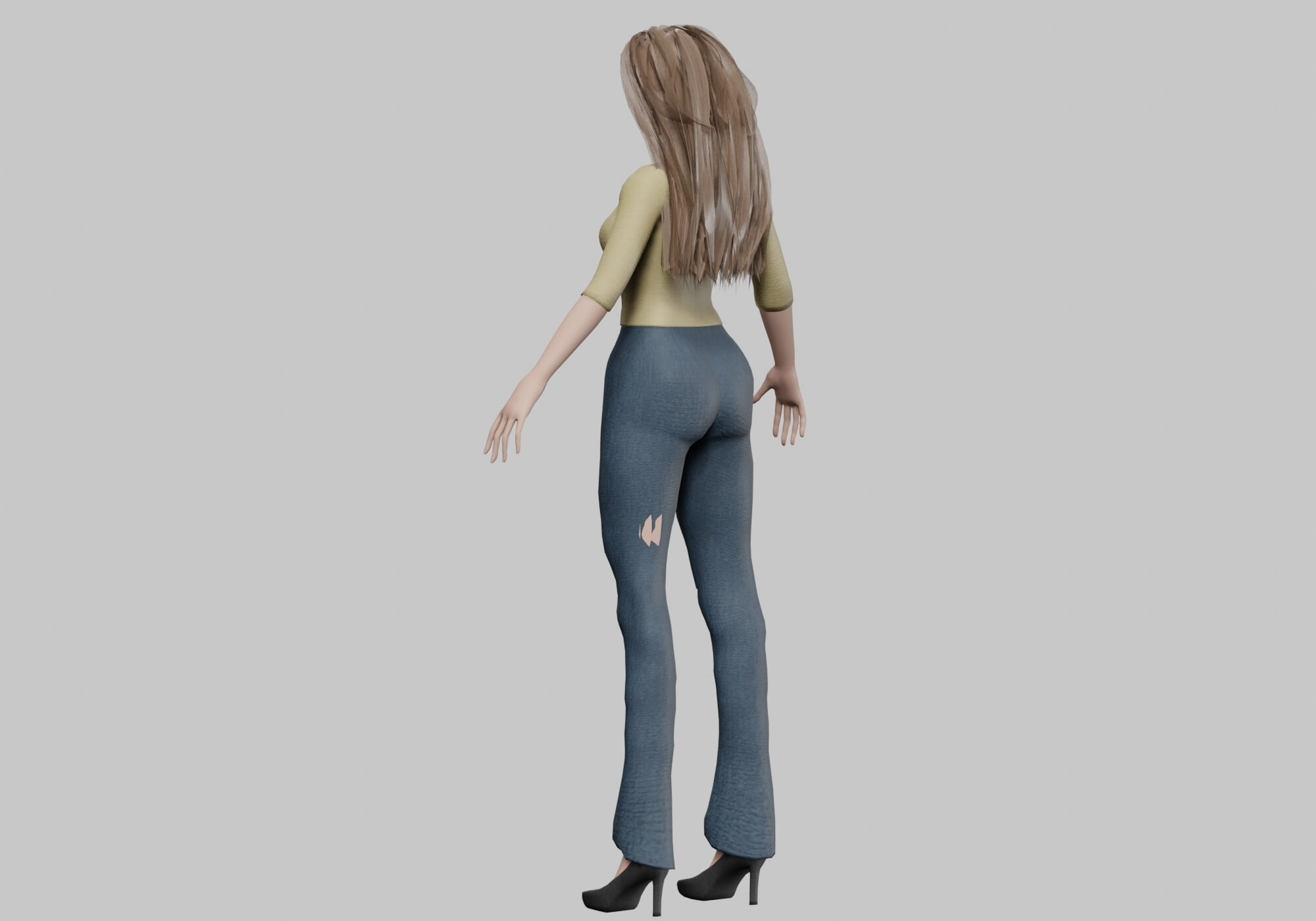 Lovely Pretty Girl V31065 - 3D Model by nickianimations
