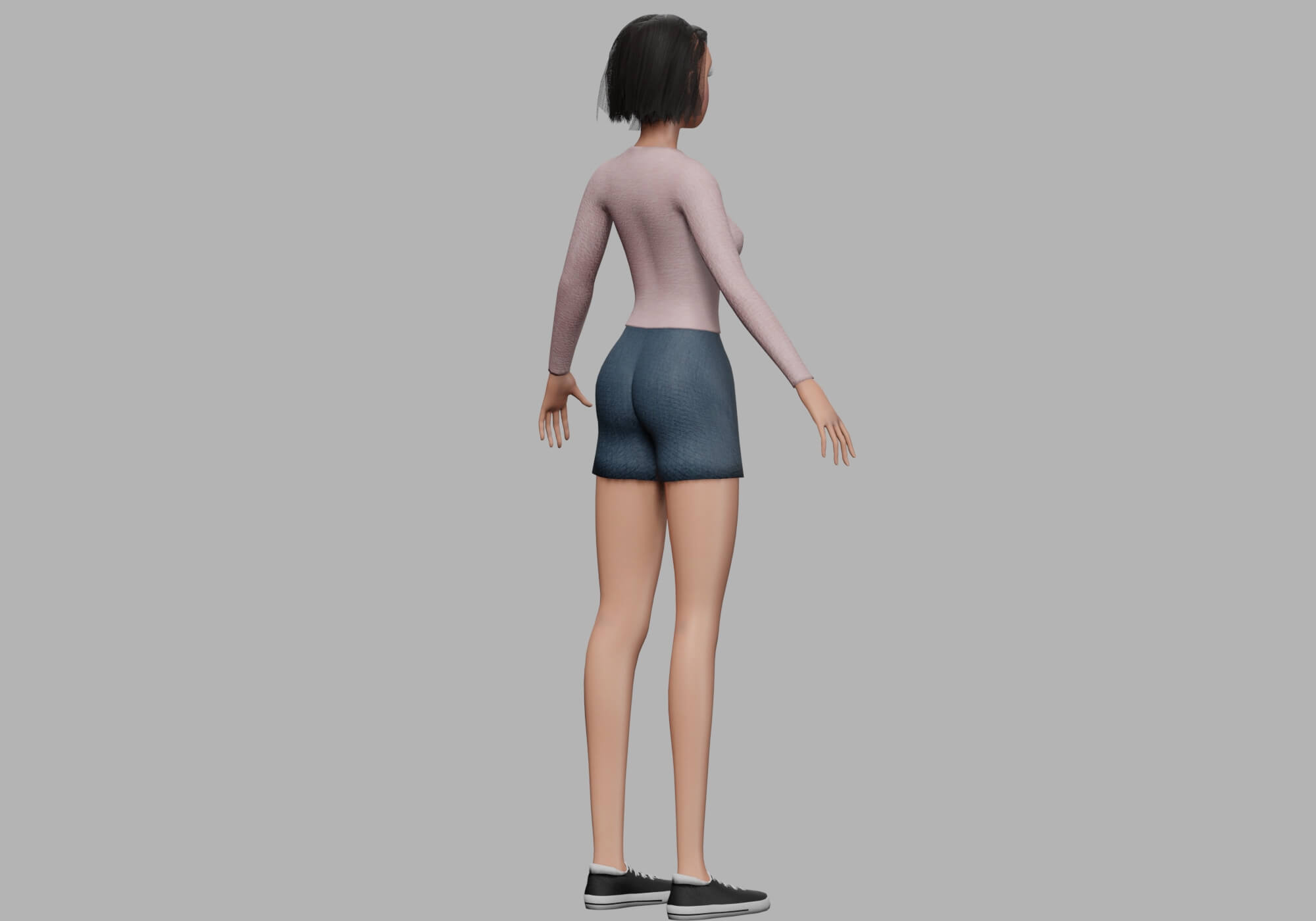 Low Poly Woman V27918 - 3D Model by nickianimations