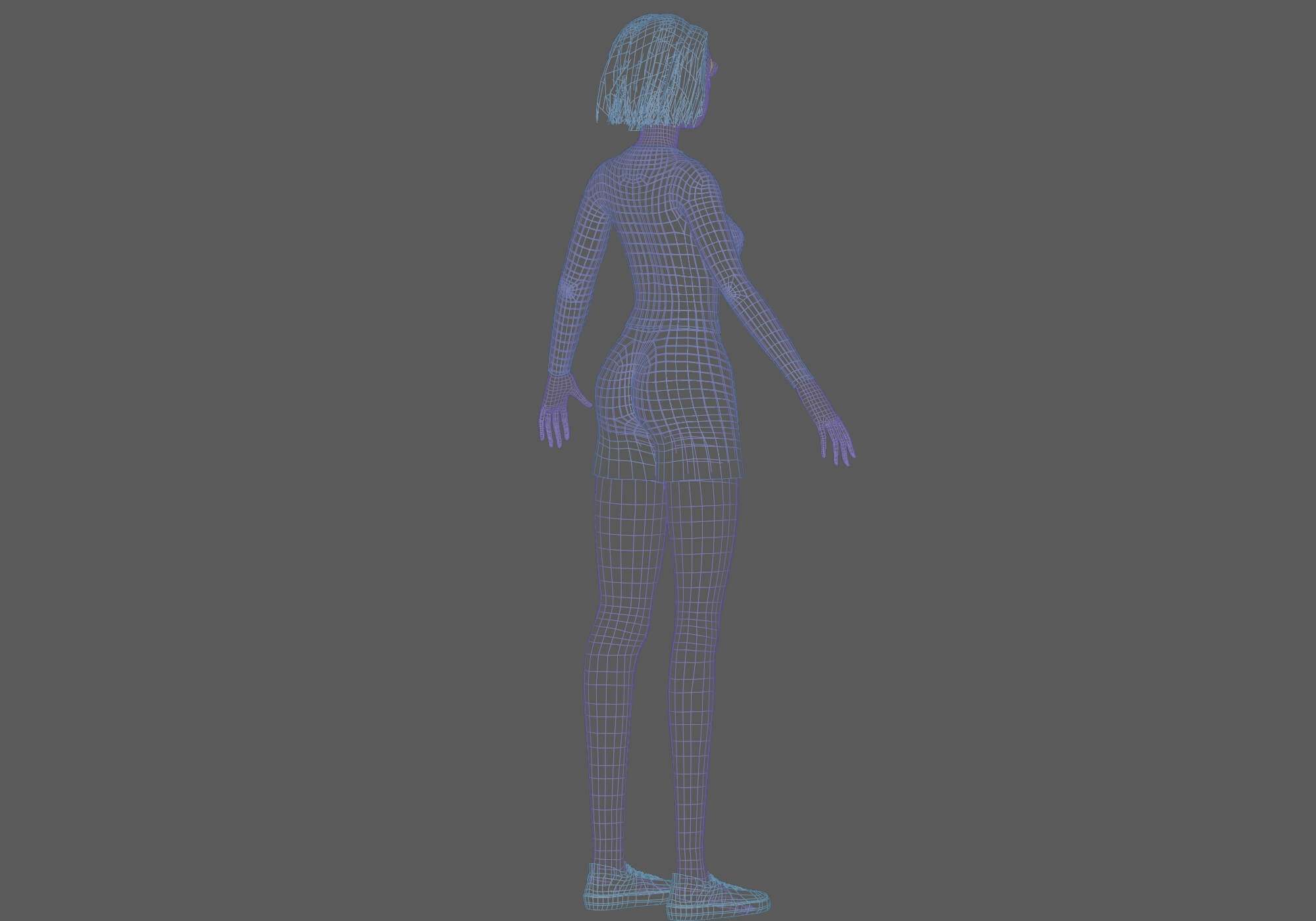 Low Poly Woman V27918 - 3D Model by nickianimations